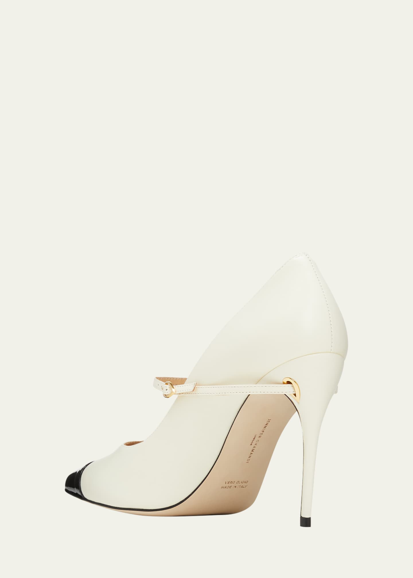 Jennifer Chamandi Lorenzo Bicolor Mary Jane Pumps - Bergdorf Goodman