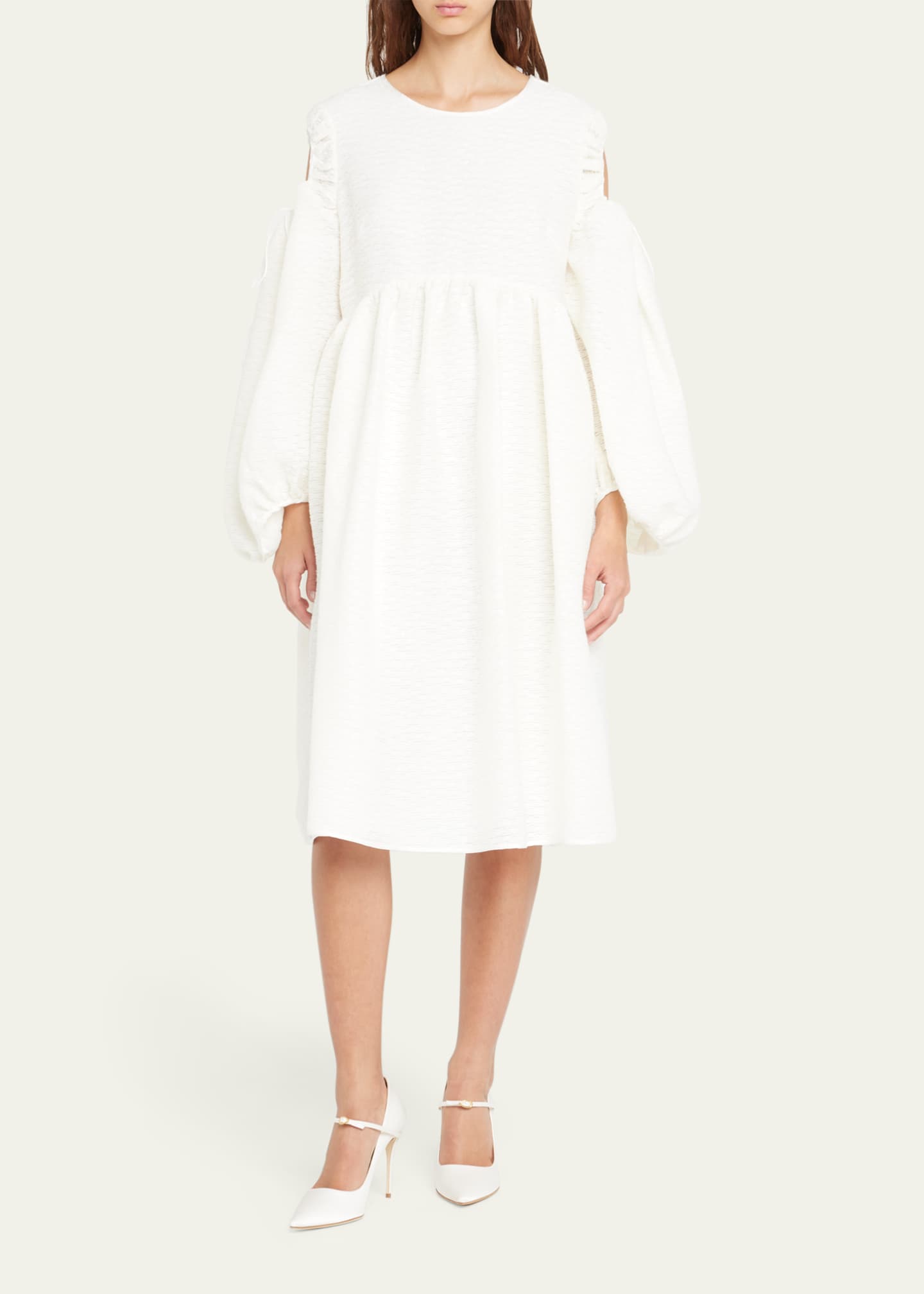 Jennifer Chamandi Lorenzo Satin Mary Jane Pumps - Bergdorf Goodman