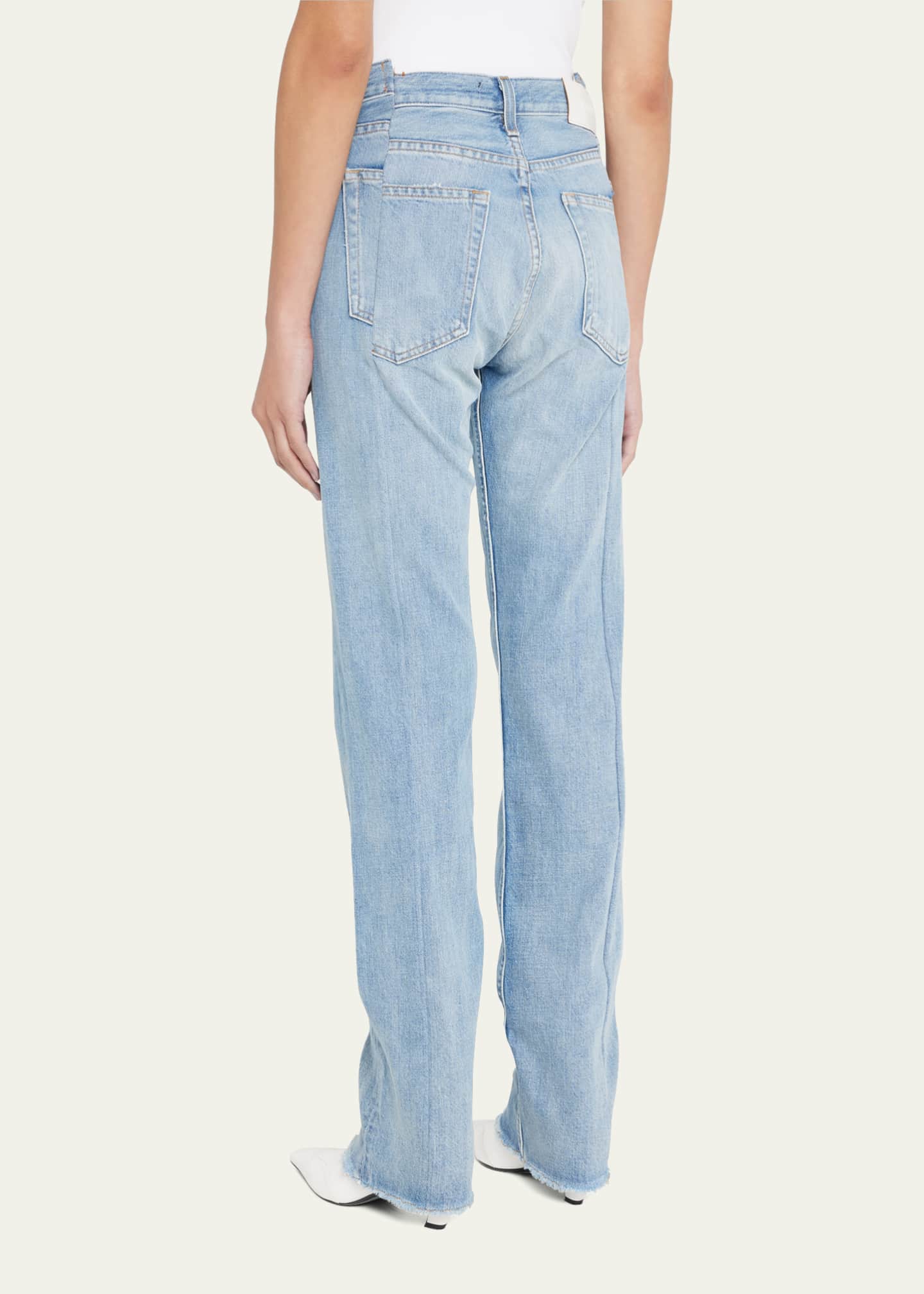 EB DENIM OG Replicas Offset Mid-Rise Straight Jeans - Bergdorf Goodman