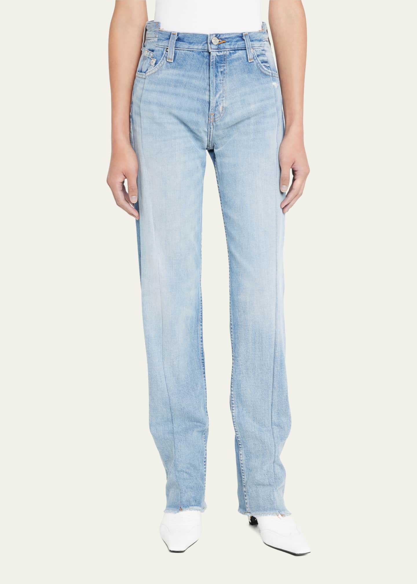 EB DENIM OG Replicas Offset Mid-Rise Straight Jeans - Bergdorf Goodman