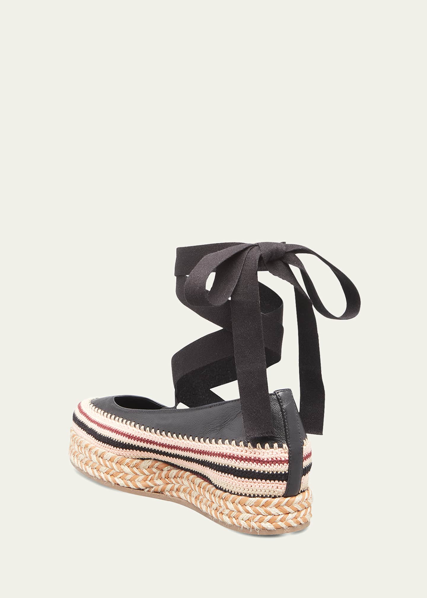 Ulla Johnson Yolena Crochet Ankle-Wrap Espadrilles - Bergdorf Goodman