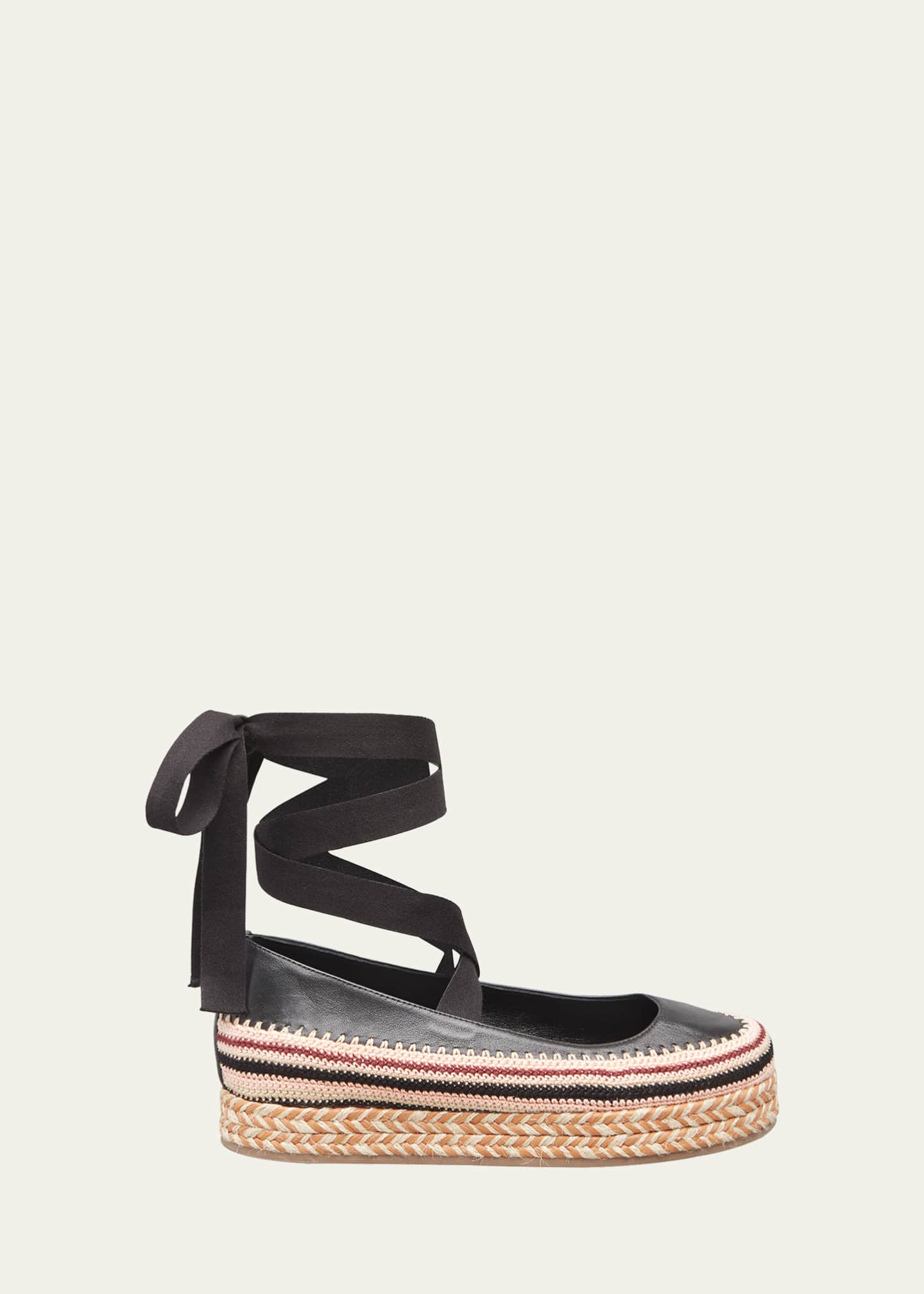 Ulla Johnson Yolena Crochet Ankle-Wrap Espadrilles - Bergdorf Goodman