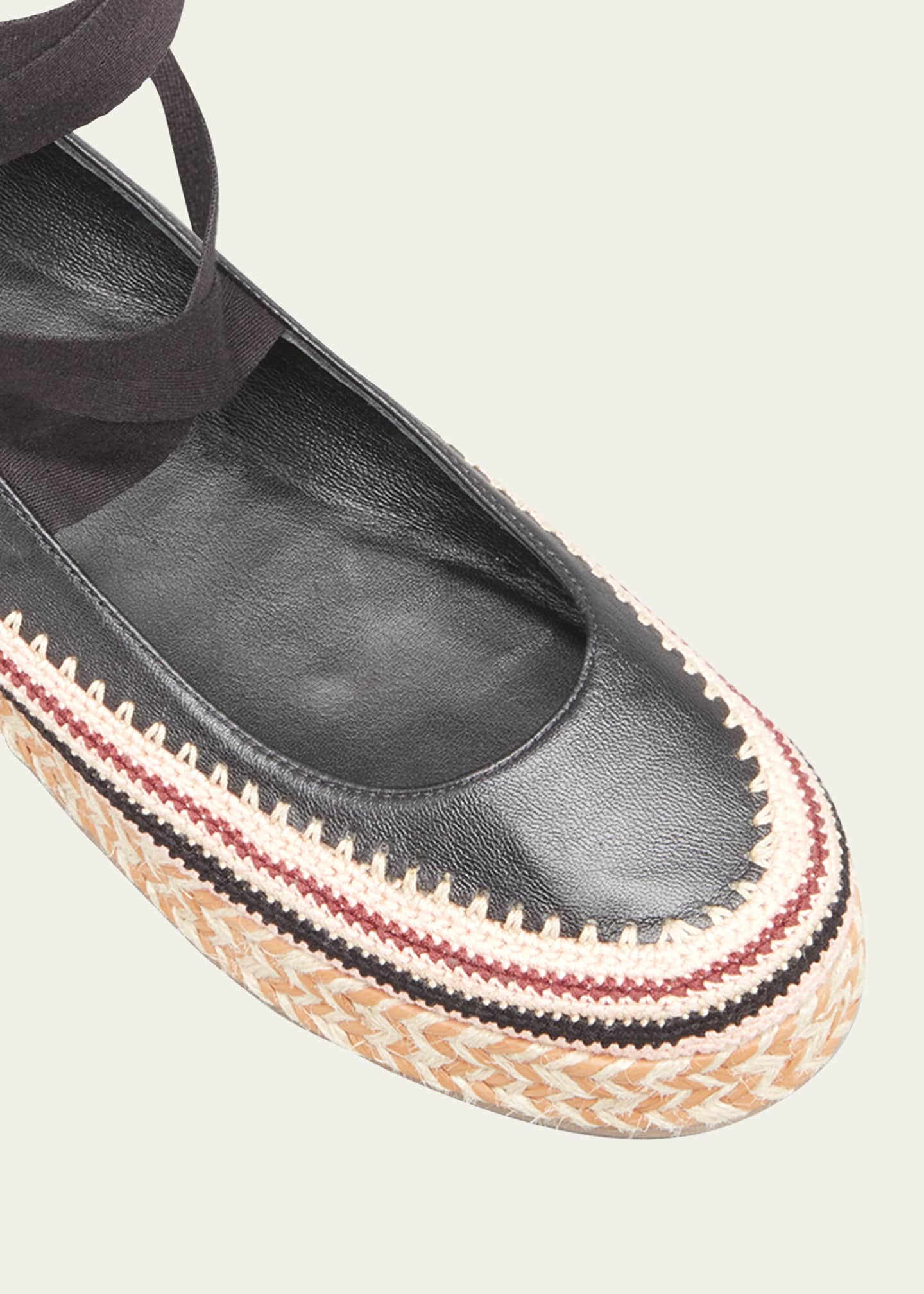 Ulla Johnson Yolena Crochet Ankle-Wrap Espadrilles - Bergdorf Goodman