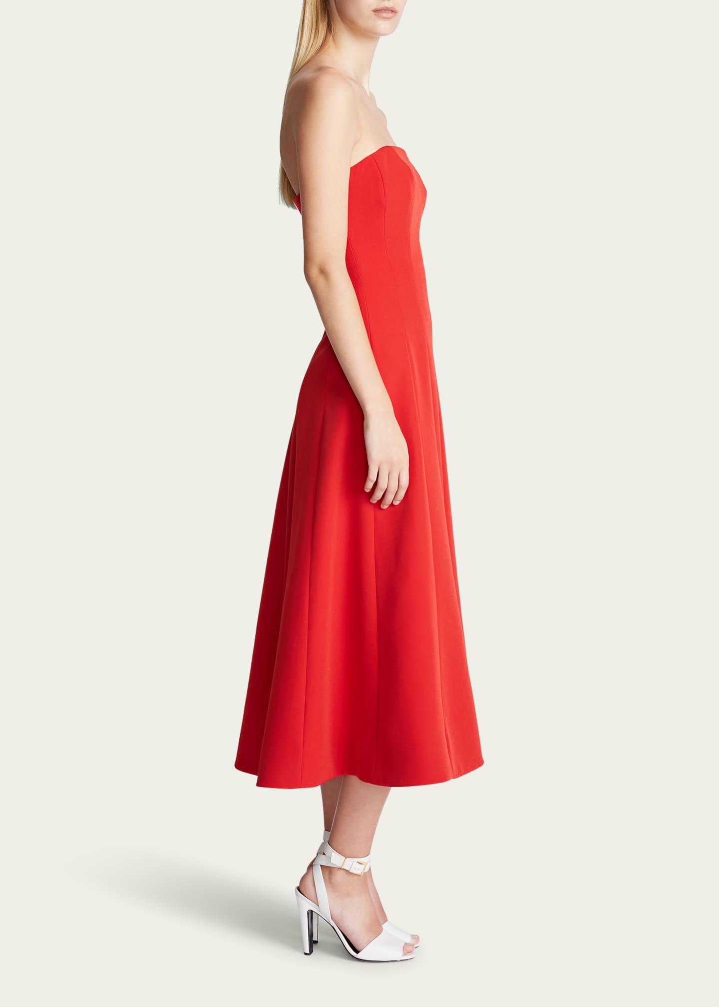 Halston Emelia Strapless Crepe A-Line Dress - Bergdorf Goodman