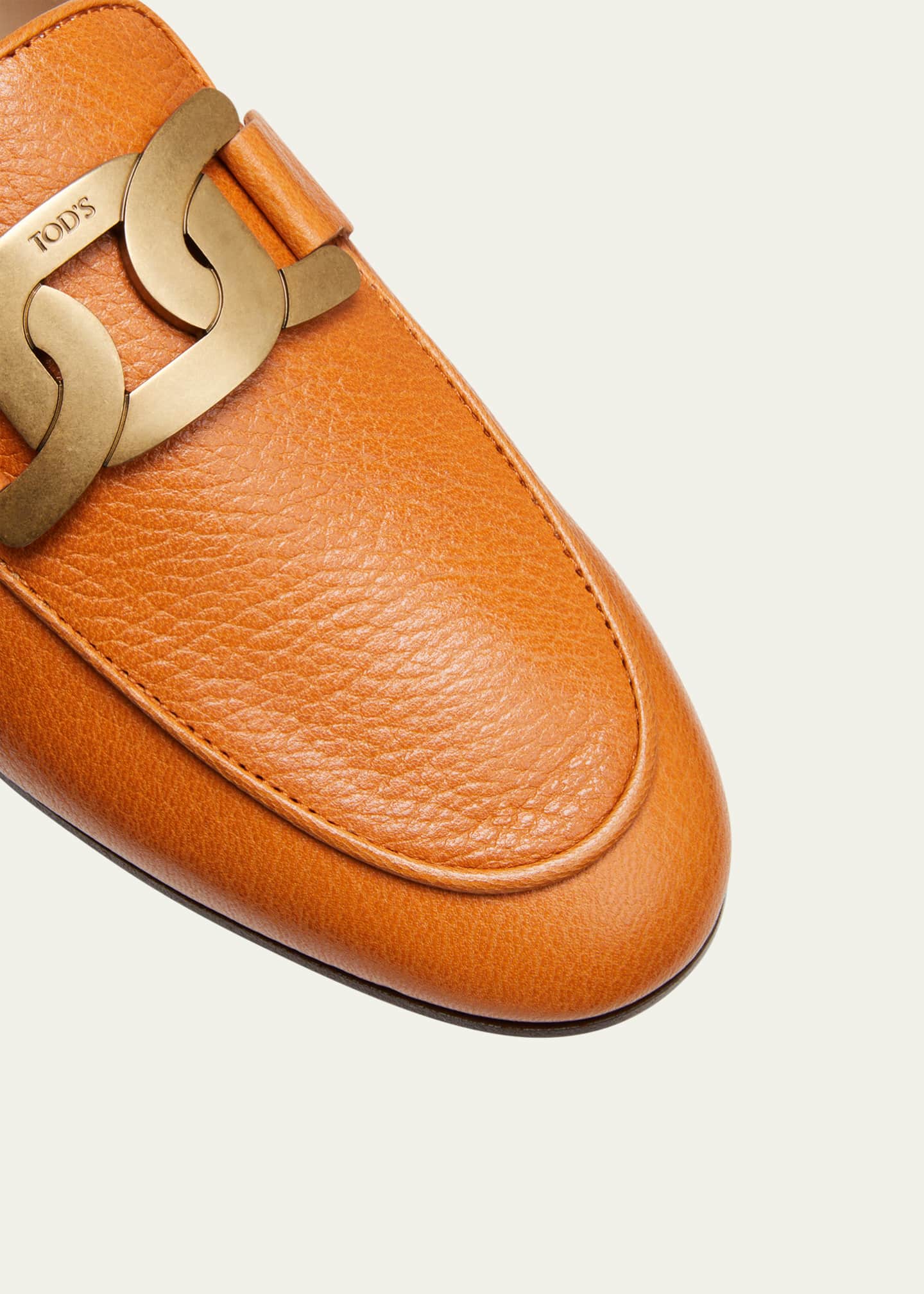 Tod's Kate Leather Chain Loafers - Bergdorf Goodman