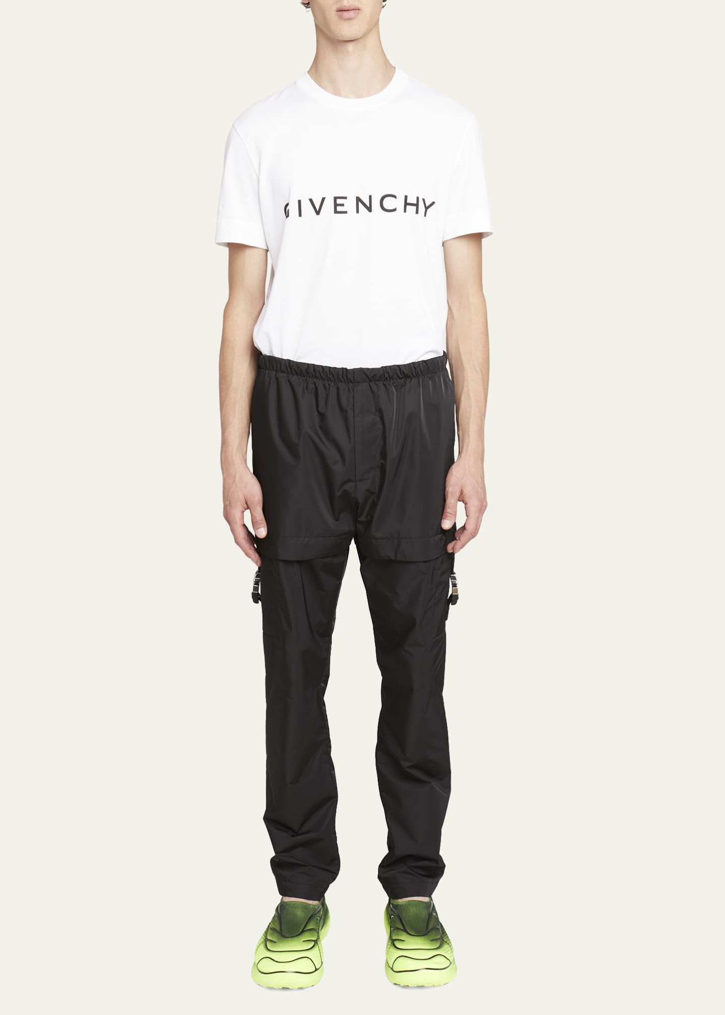 Givenchy Men's 4G-Buckle Cargo Track Pants - Bergdorf Goodman