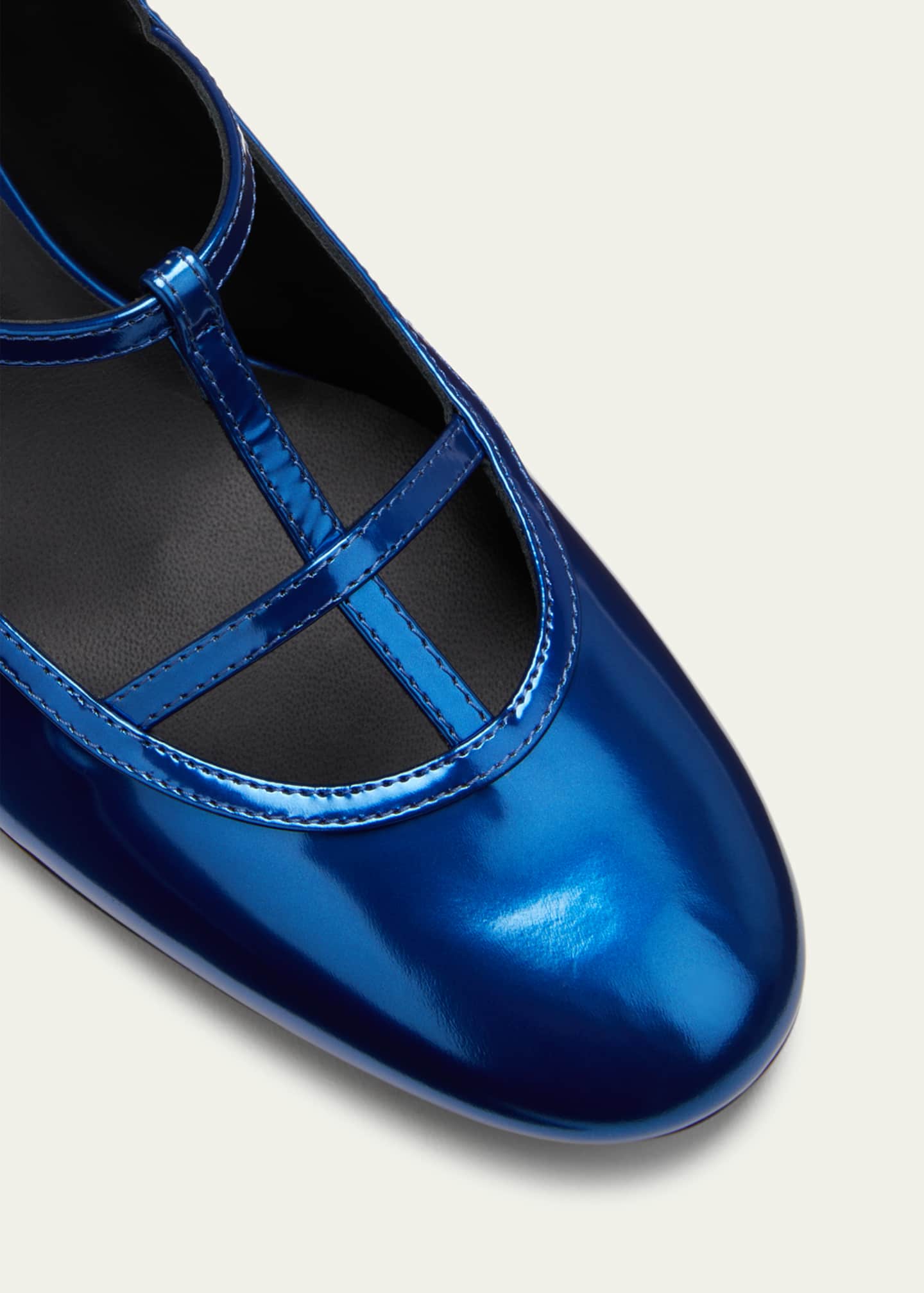 Khaite Fawn Metallic Mary Jane Pumps - Bergdorf Goodman