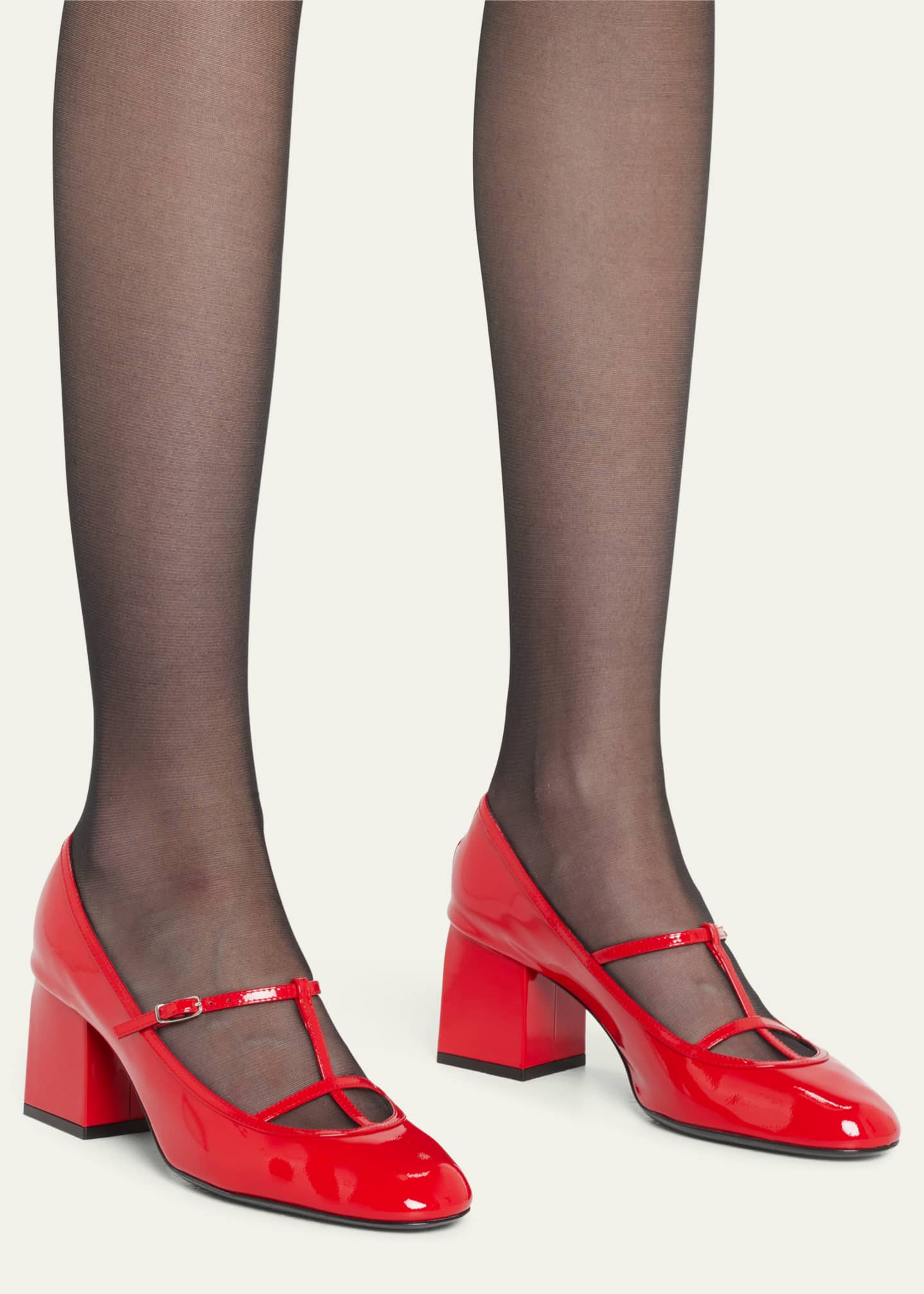 Khaite Fawn Calfskin Mary Jane Pumps - Bergdorf Goodman