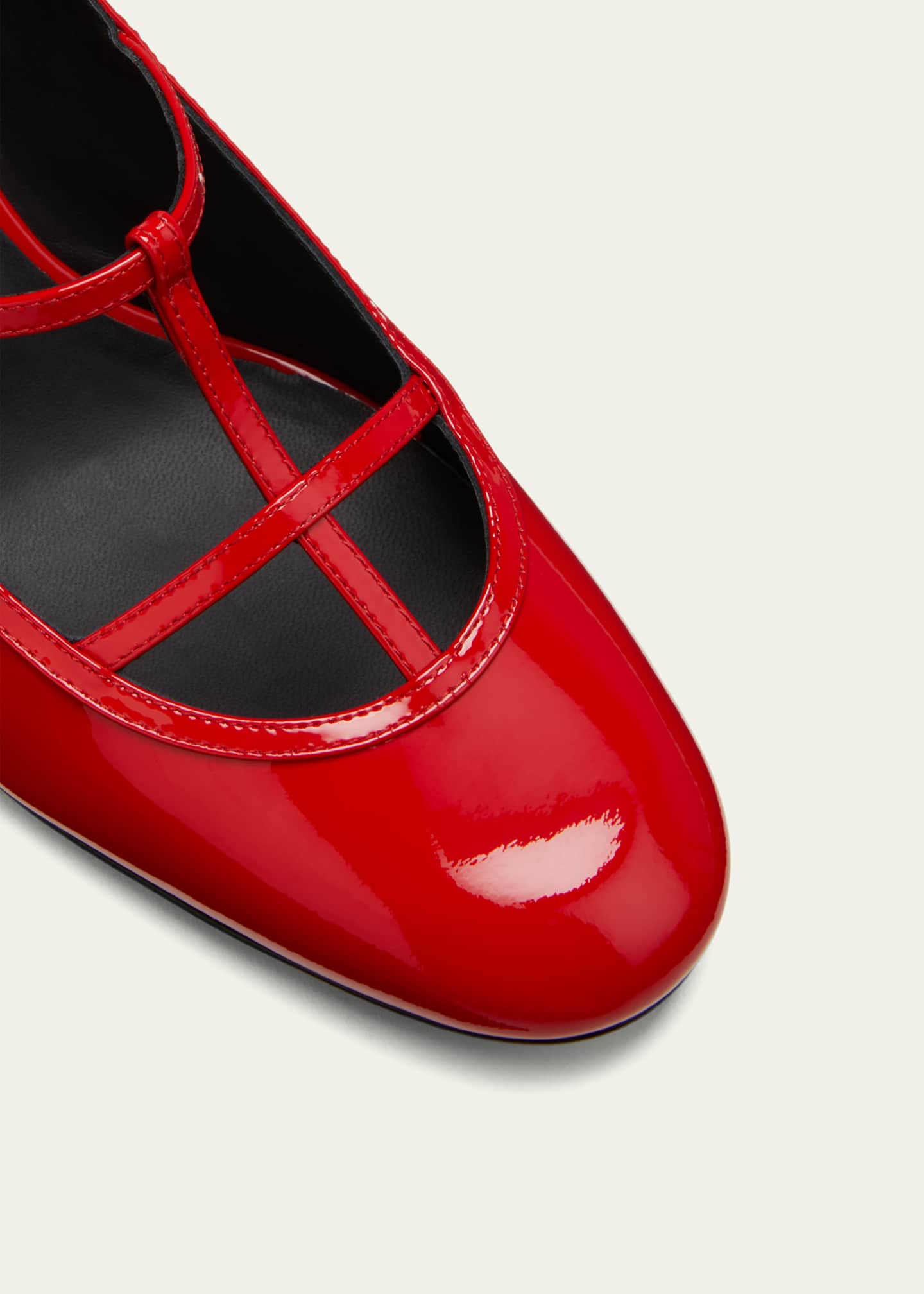 Khaite Fawn Calfskin Mary Jane Pumps - Bergdorf Goodman