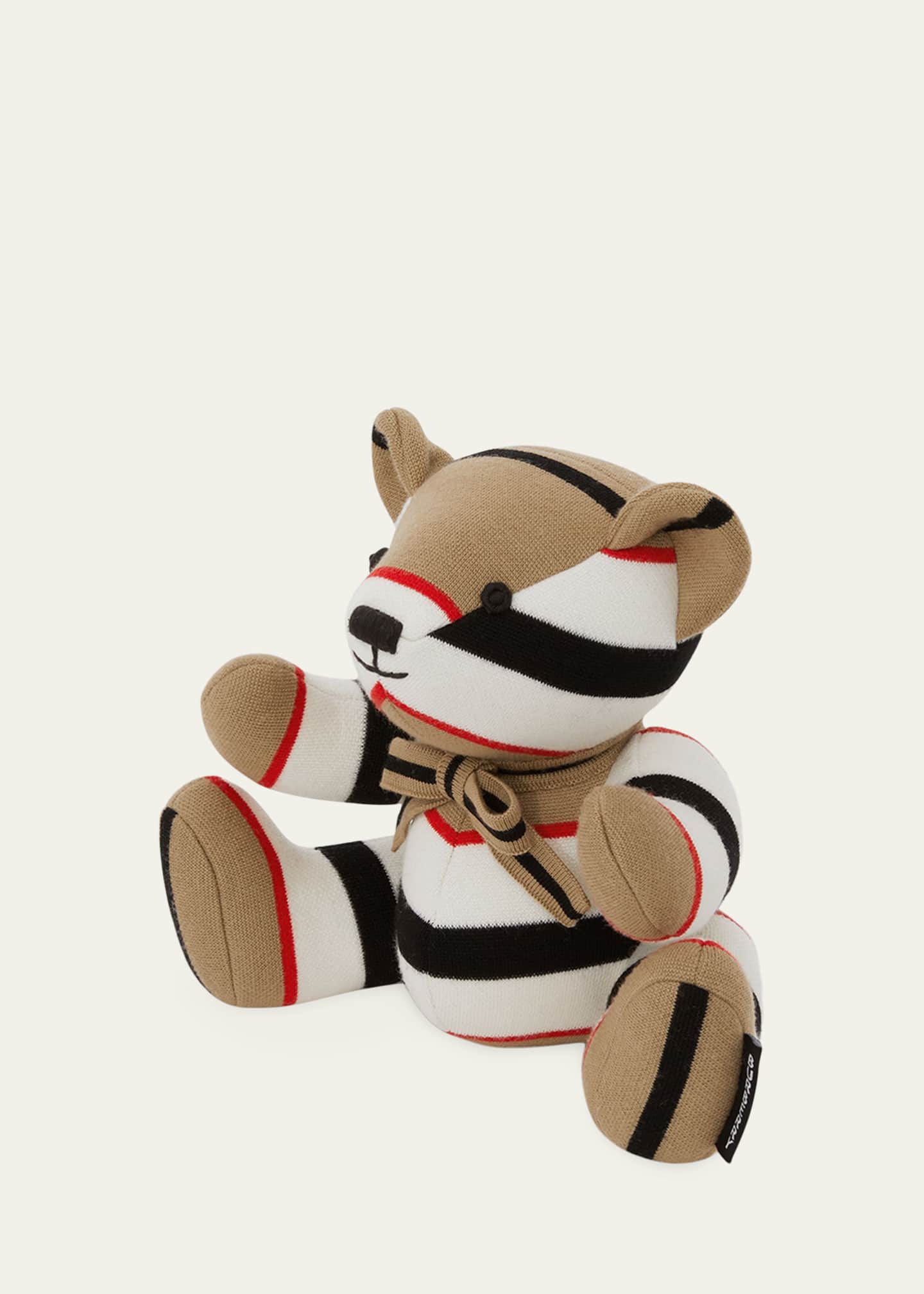 Burberry Icon Stripe Wool Sitting Teddy Bear - Bergdorf Goodman