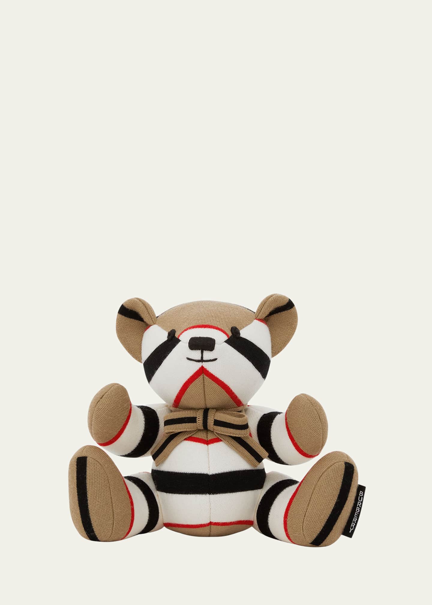 Burberry Icon Stripe Wool Sitting Teddy Bear - Bergdorf Goodman
