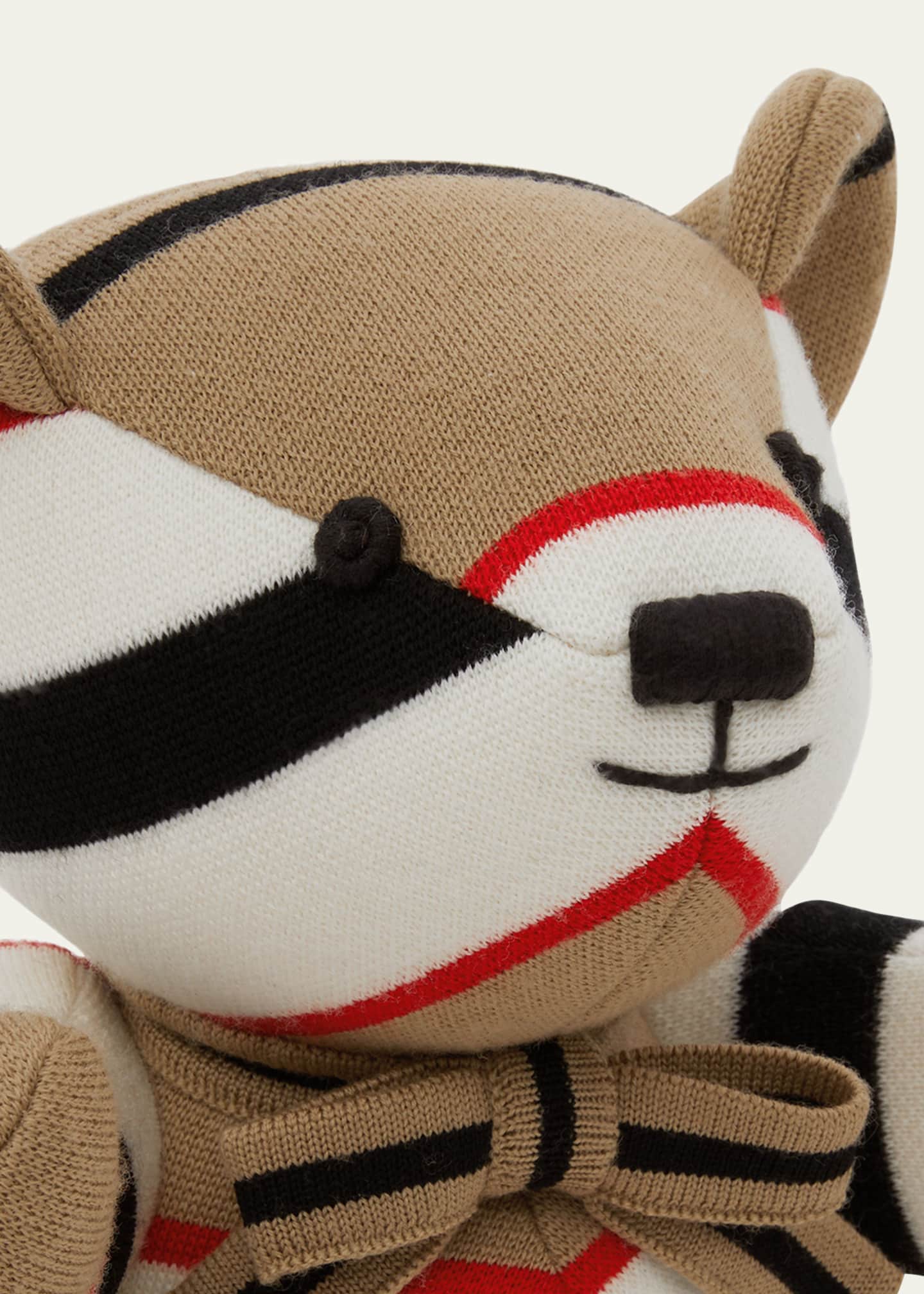 Burberry Icon Stripe Wool Sitting Teddy Bear - Bergdorf Goodman