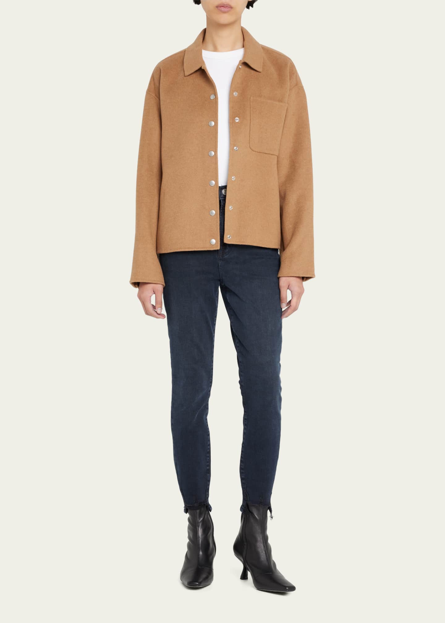 FRAME Ali Cropped High Rise Cigarette Jeans - Bergdorf Goodman