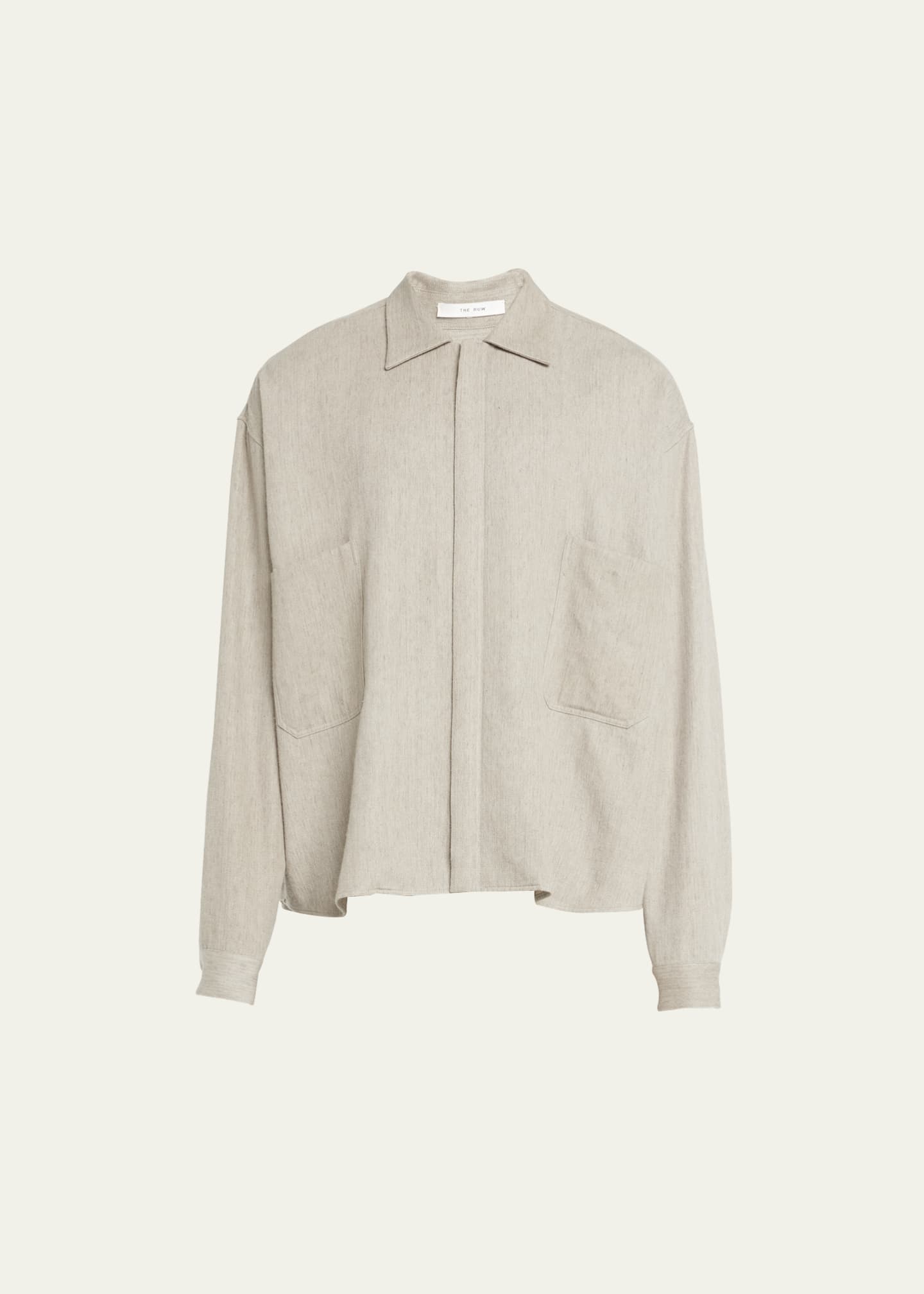 THE ROW Men's Amoneto Linen-Cashmere Zip Jacket - Bergdorf Goodman