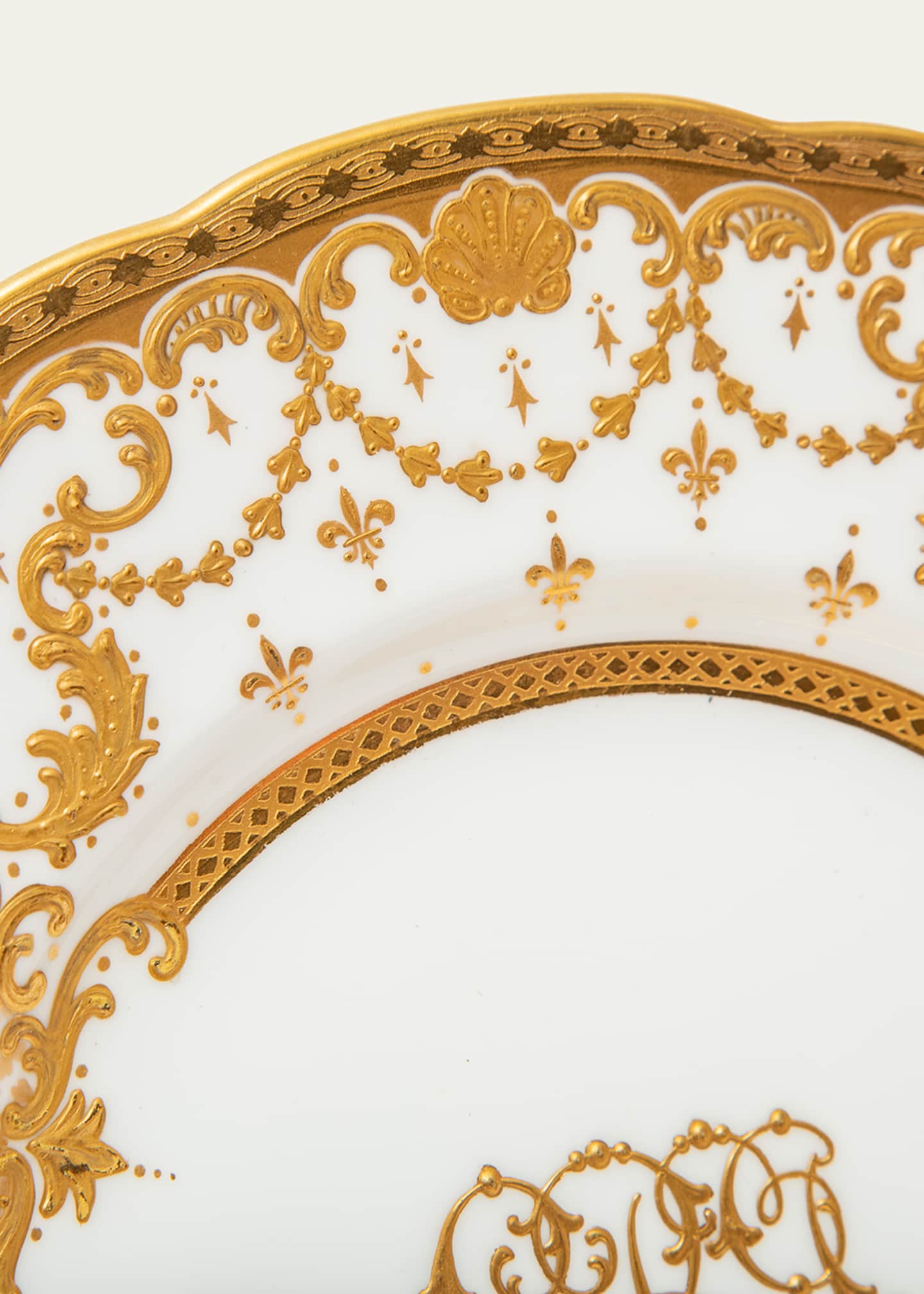 Devonia Antiques Antique Minton Gilded Plates, Set of 8 - Bergdorf Goodman