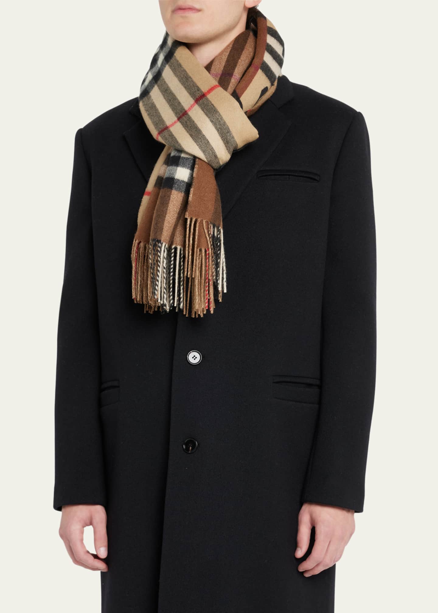Burberry Men's Montage Cashmere Jacquard Scarf - Bergdorf Goodman