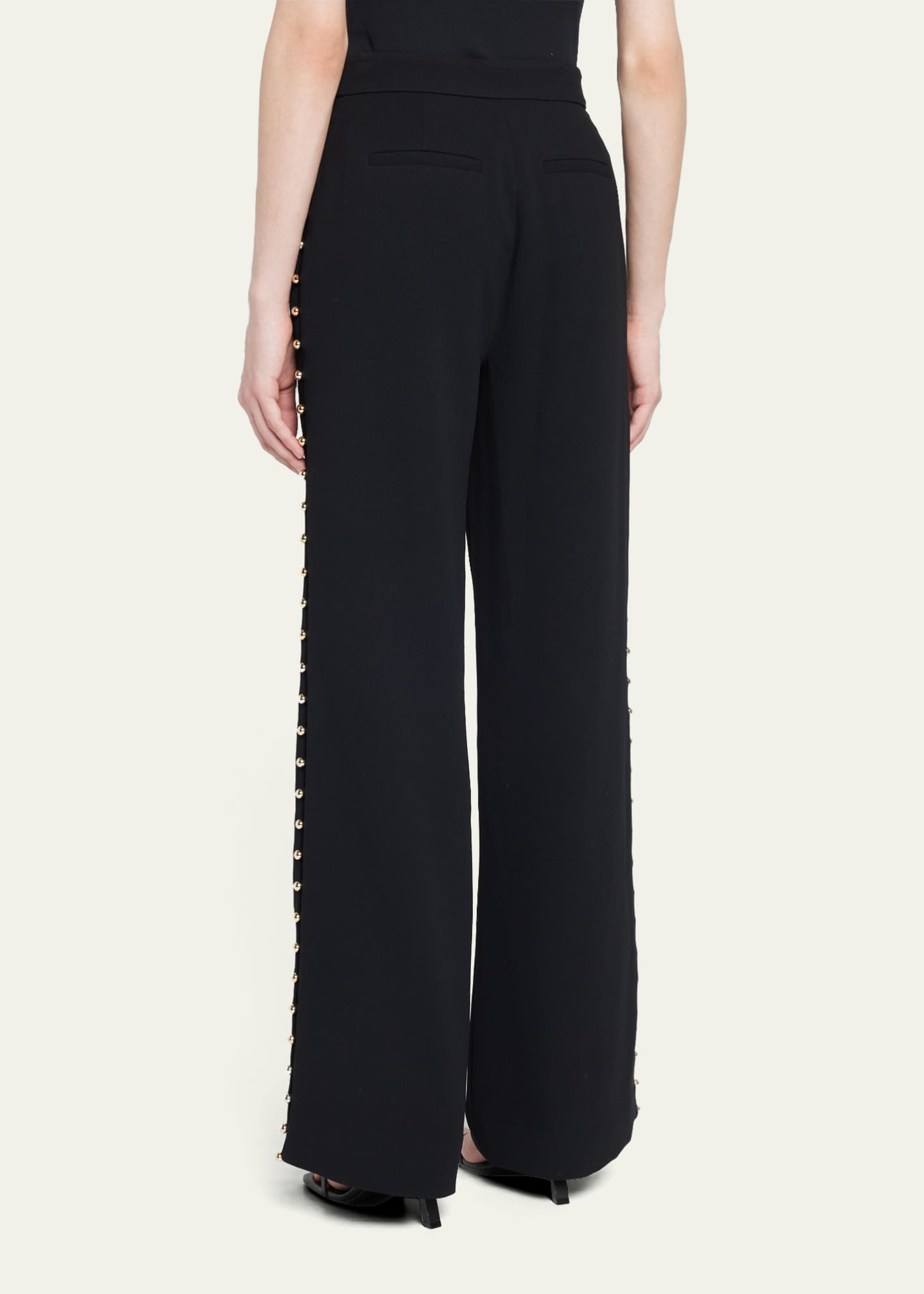 SIMKHAI Cornelia Cocktail Crepe Bootcut Pants - Bergdorf Goodman