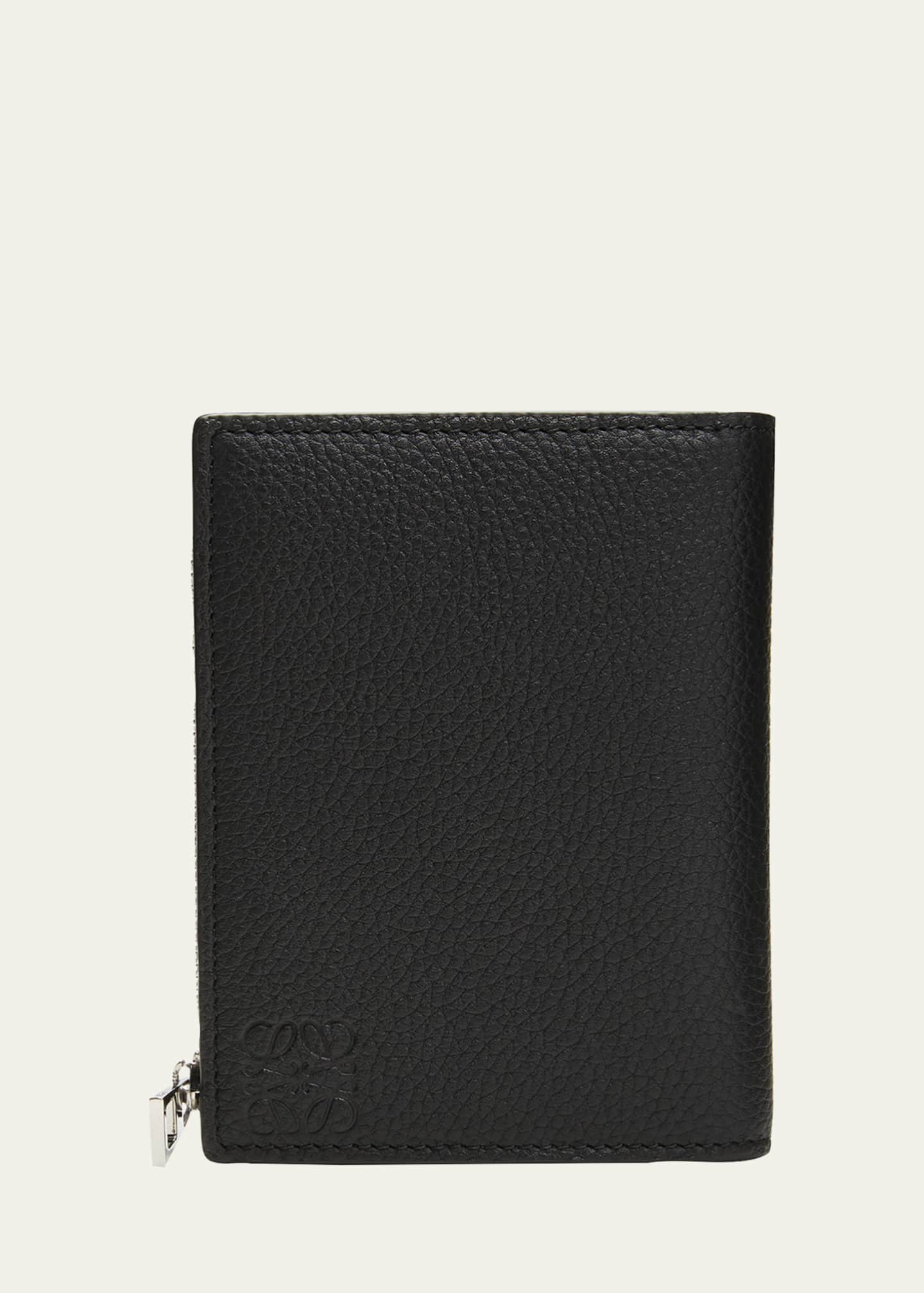 Loewe Men's Leather Bifold Wallet with Zip Coin Pocket - Bergdorf Goodman