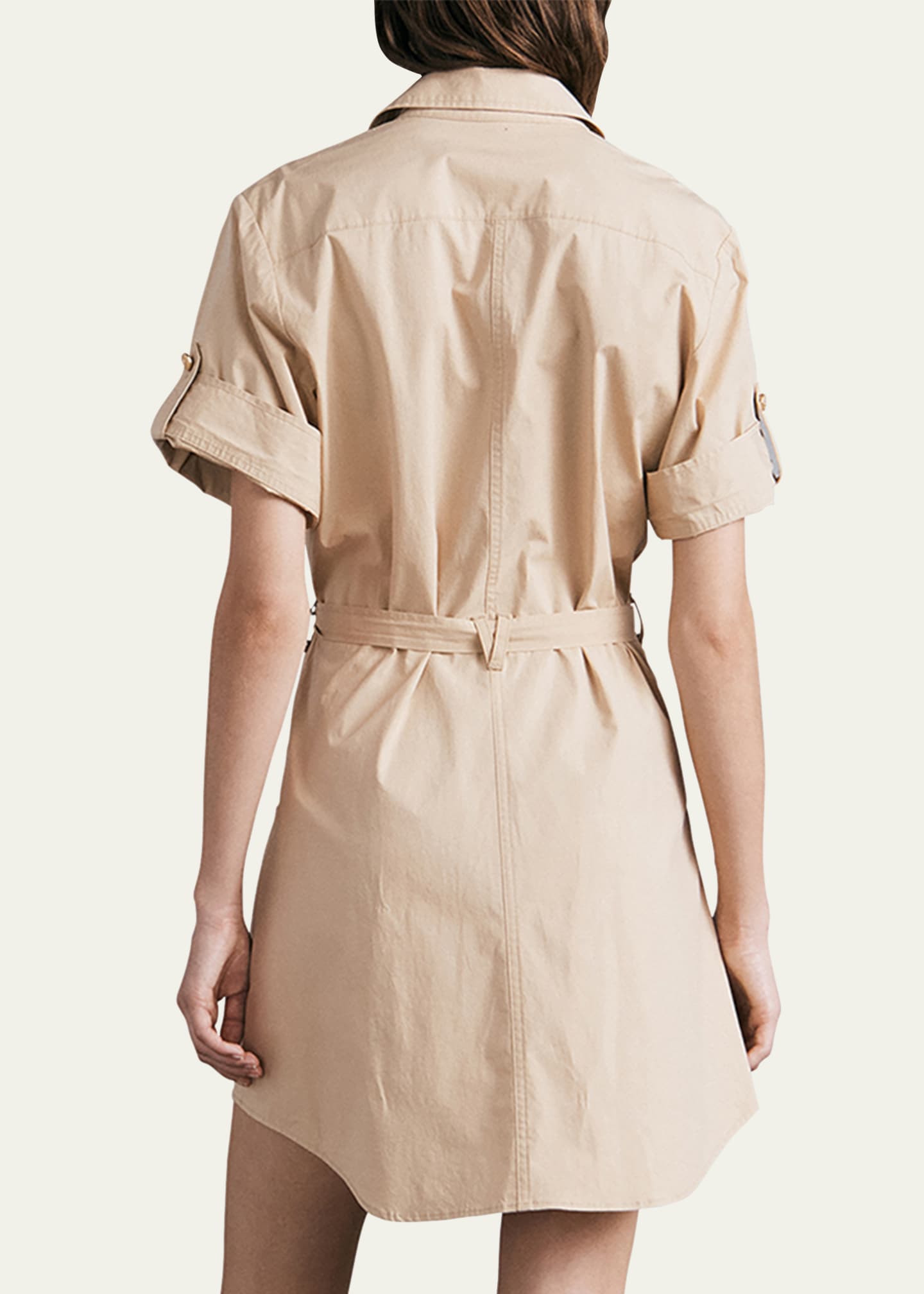 Rag & Bone Roxanne Short Sleeve Mini Utility Dress - Bergdorf Goodman
