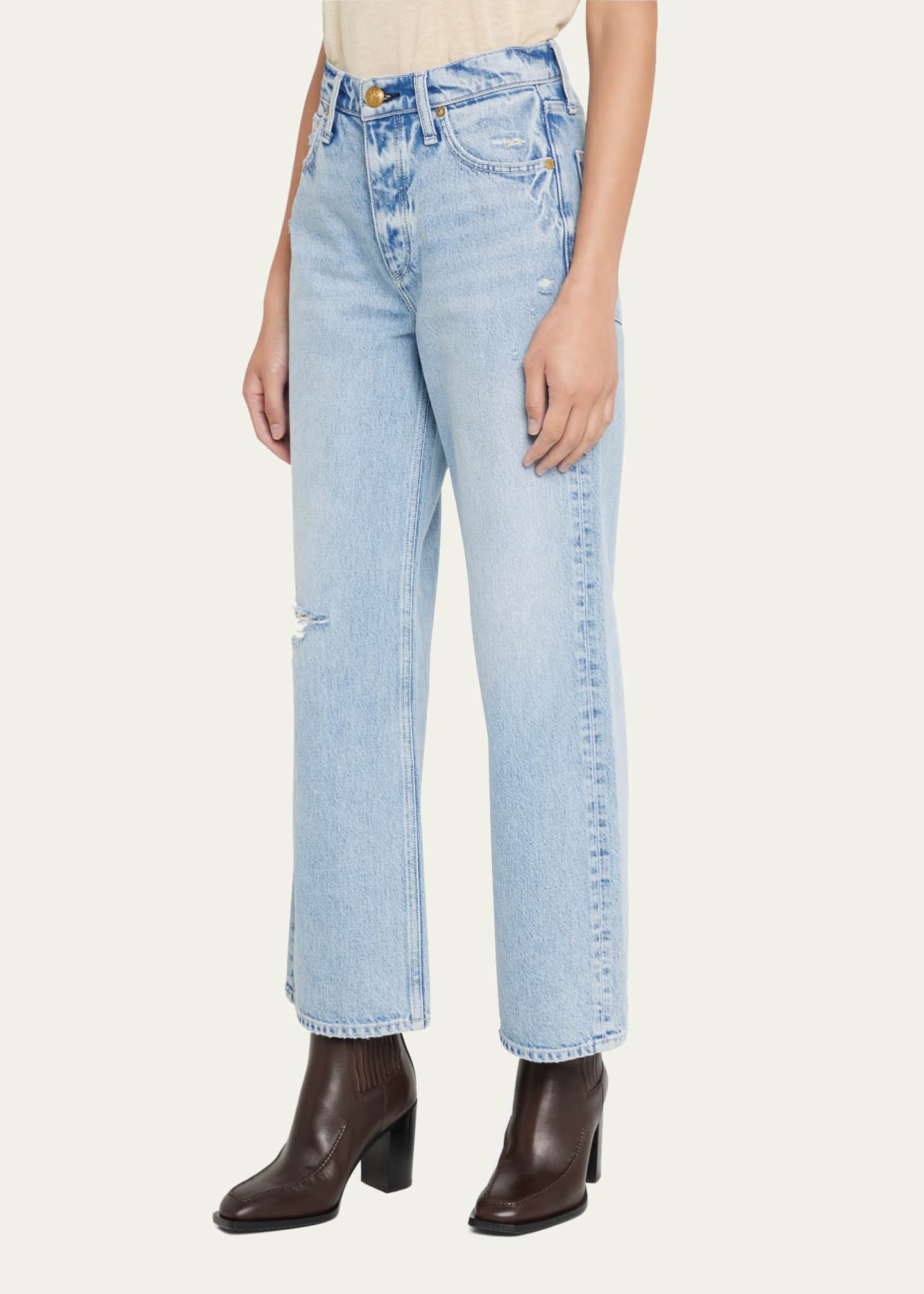 Rag & Bone Andi High-Rise Wide Ankle Jeans - Bergdorf Goodman