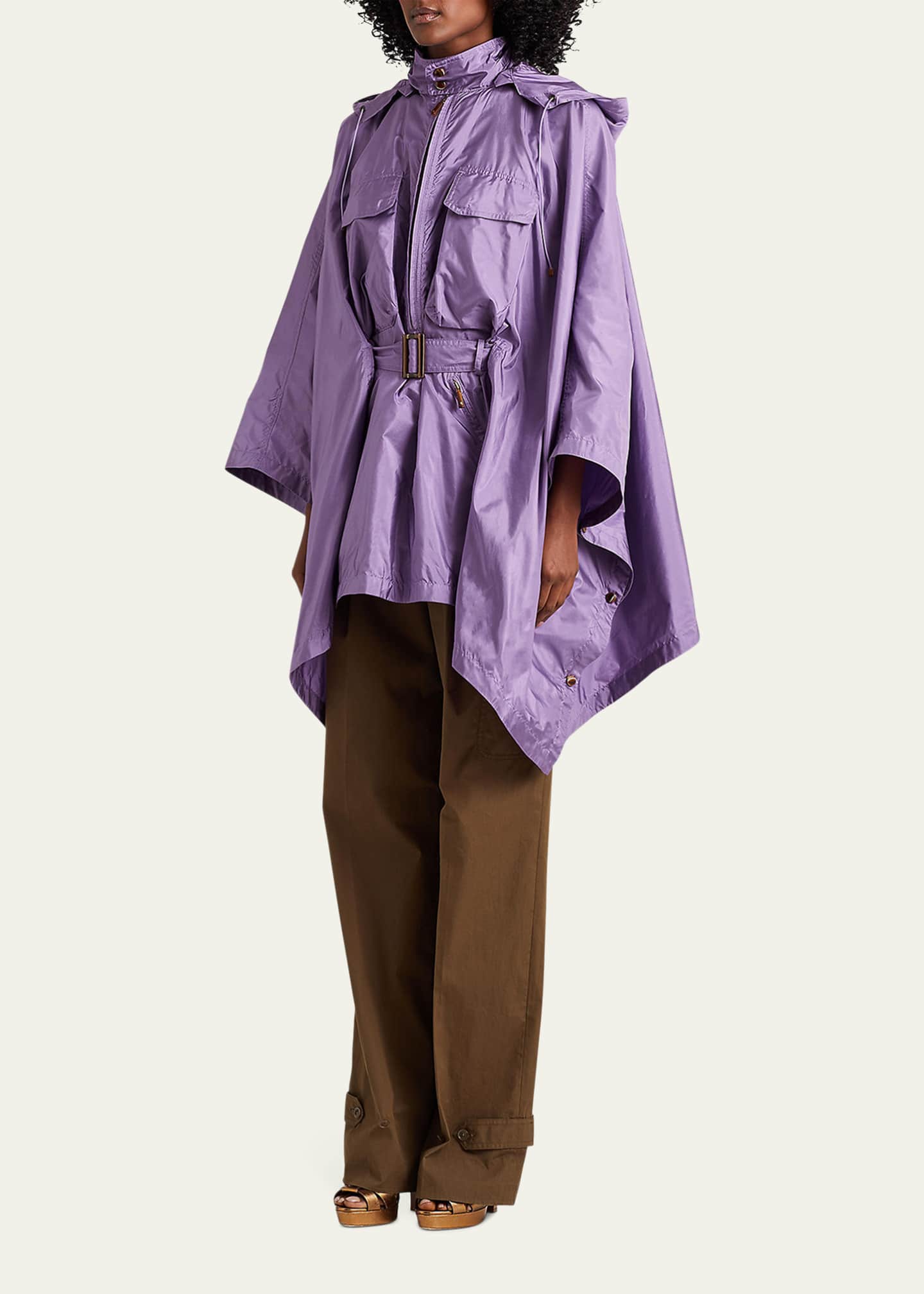 Ralph Lauren Collection Beckman Oversize Utility Poncho - Bergdorf Goodman