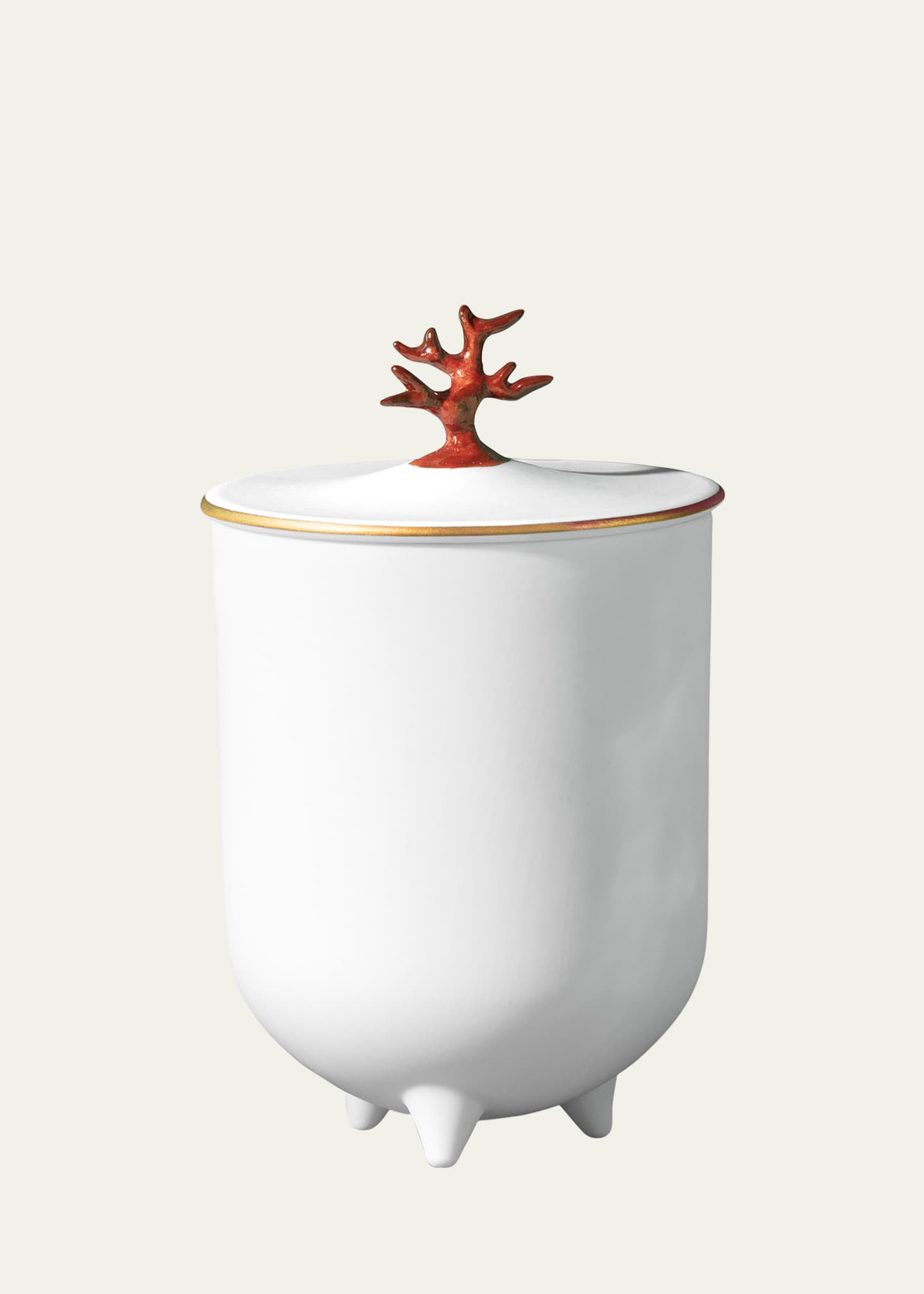 L'Objet Footed Coral Candle - Bergdorf Goodman