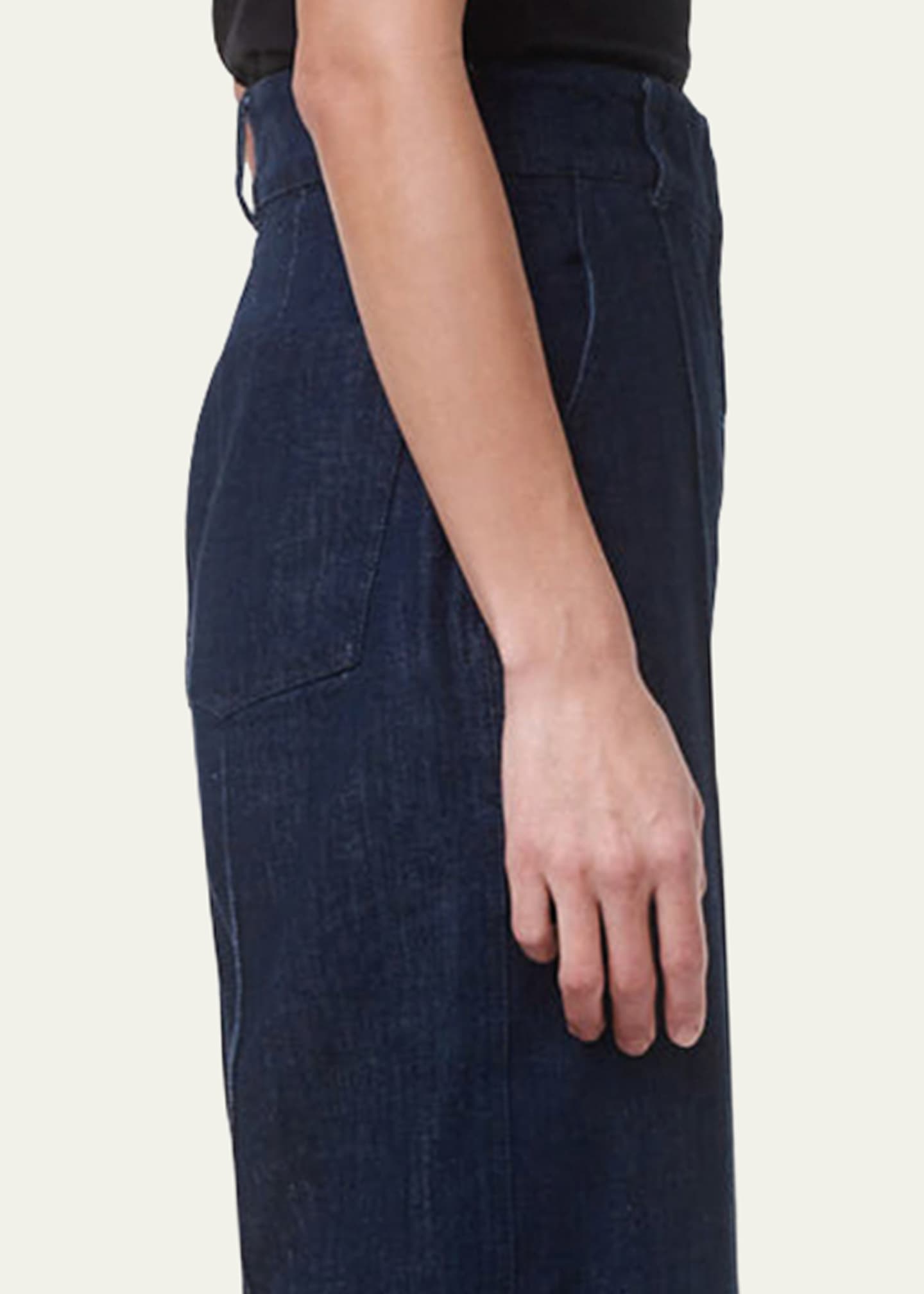 Another Tomorrow High Rise Denim Trousers - Bergdorf Goodman