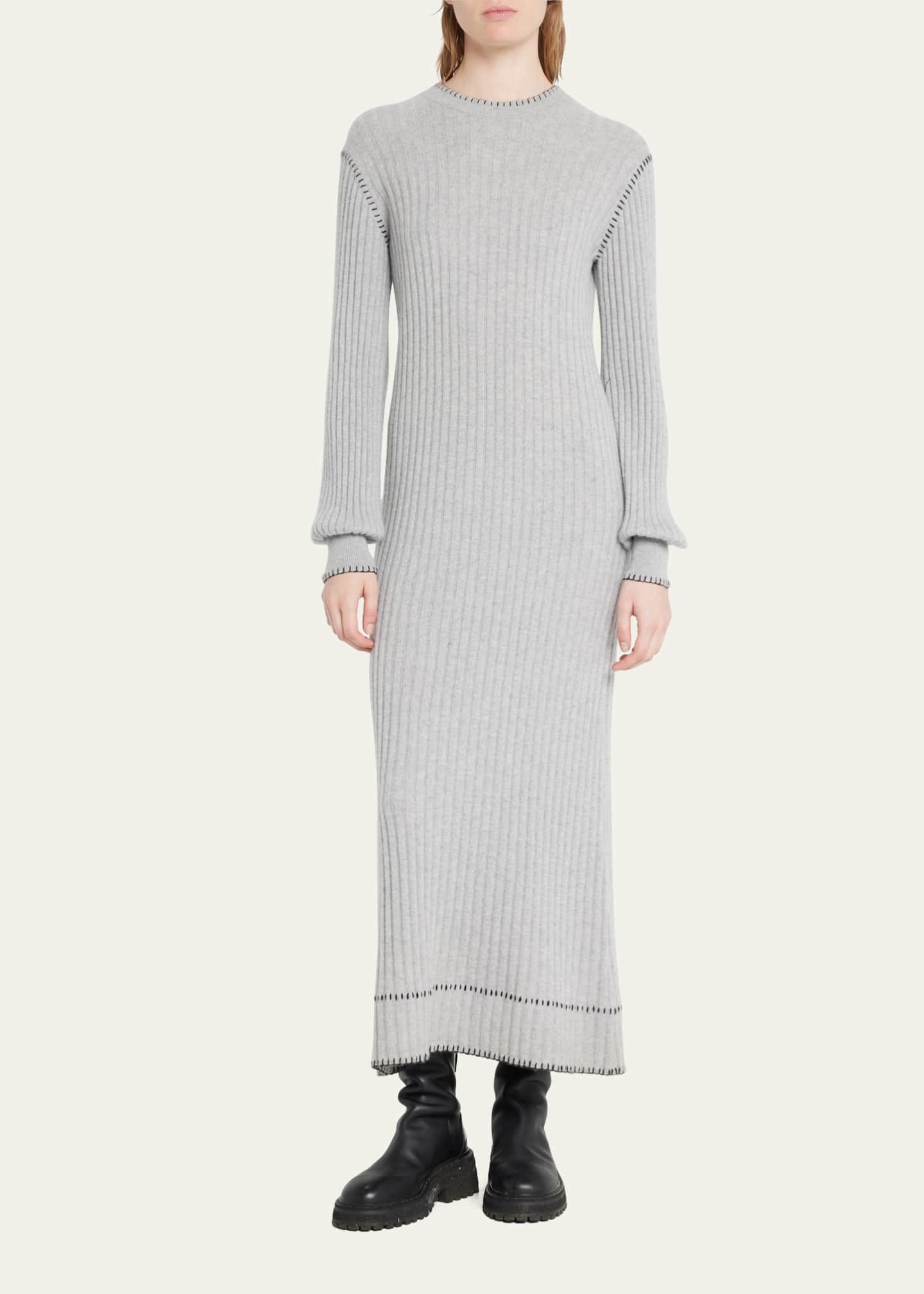Lisa Yang The Nette Cashmere Rib Maxi Sweater Dress - Bergdorf Goodman