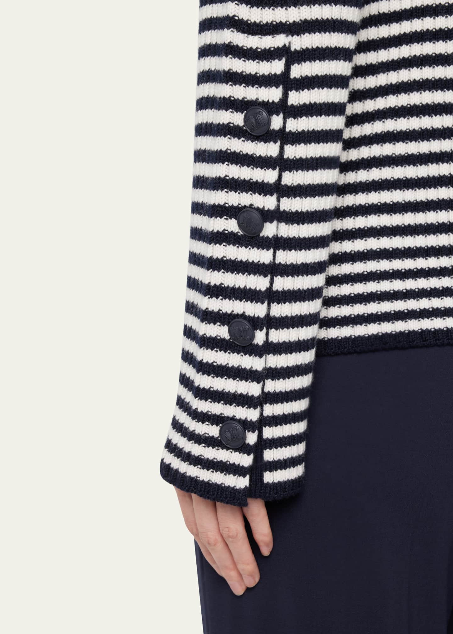 Max Mara Harlem Oversized Stripe Wool Sweater - Bergdorf Goodman