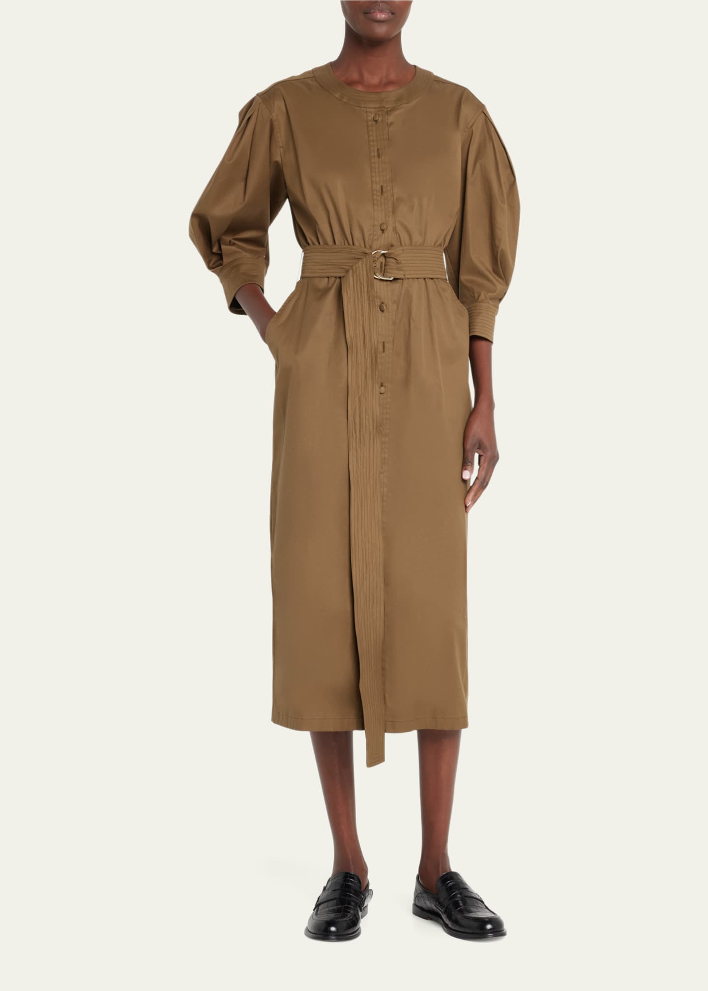 Max Mara Ughetta Belted Midi Dress - Bergdorf Goodman