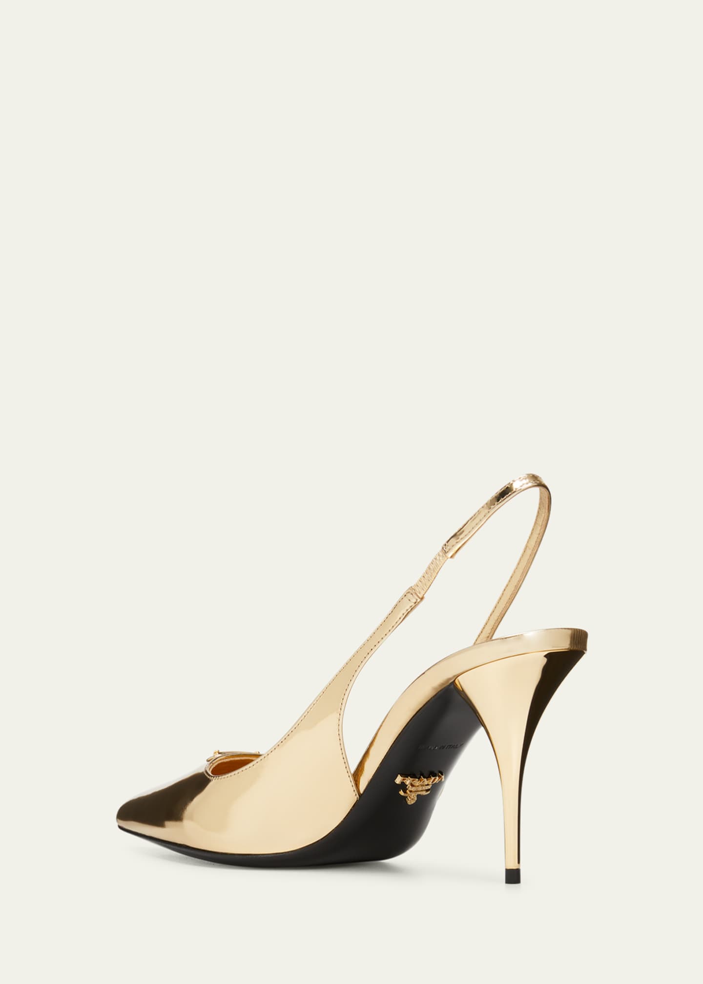 Prada Metallic Slingback Pumps - Bergdorf Goodman
