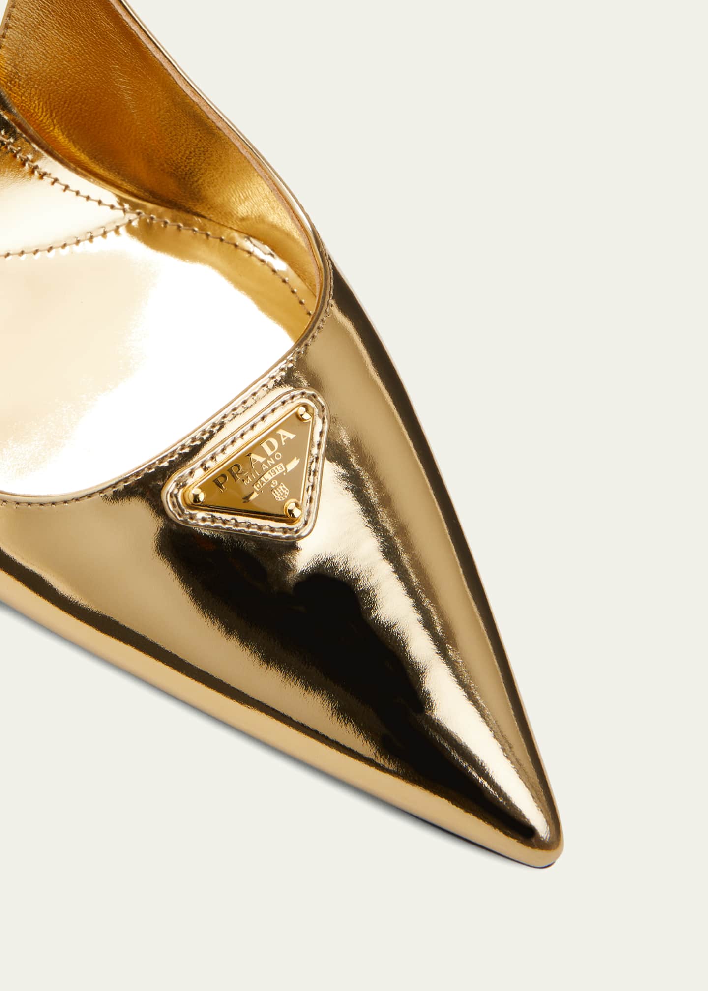 Prada Metallic Slingback Pumps - Bergdorf Goodman