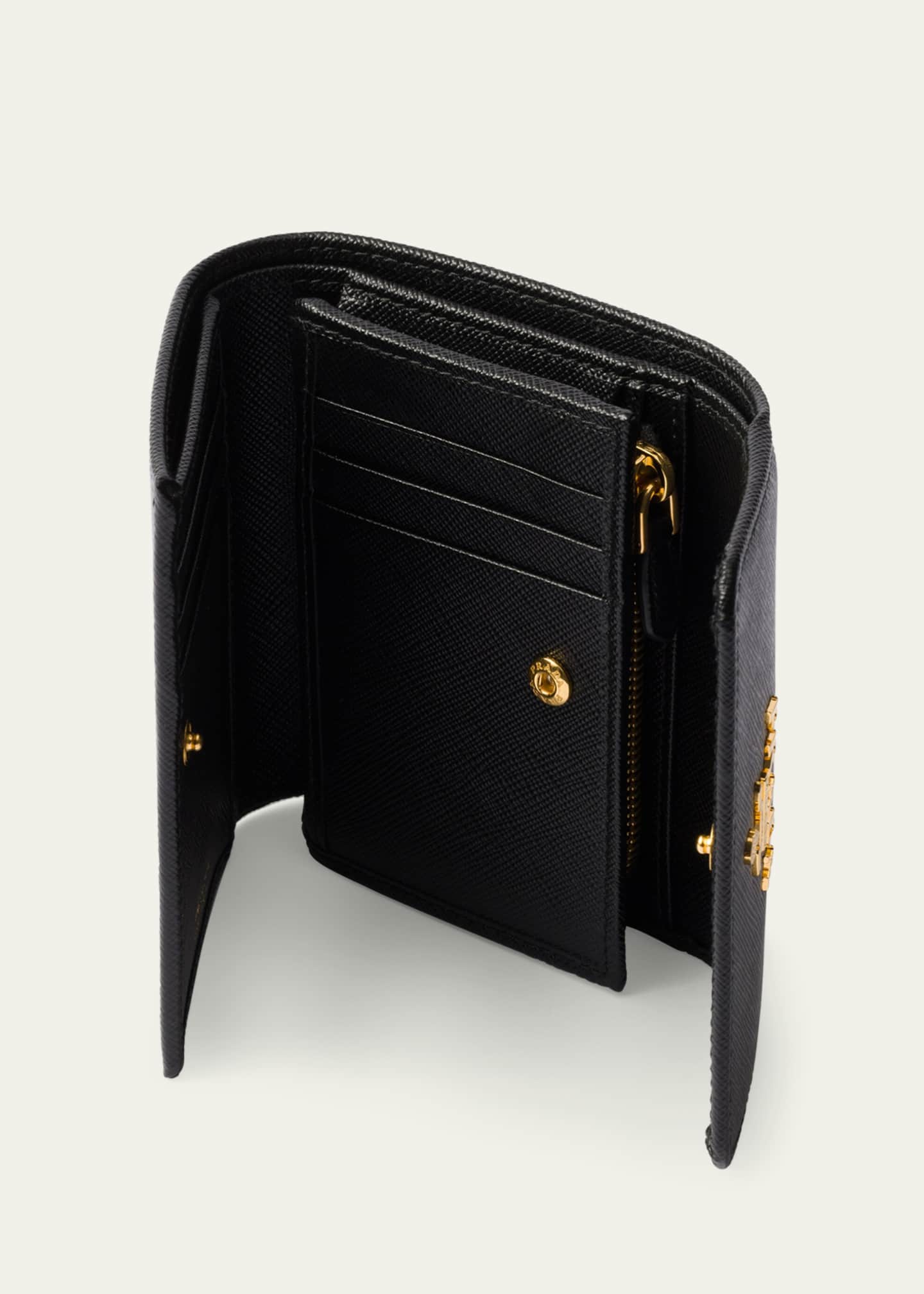 Prada Trifold Leather Wallet - Bergdorf Goodman