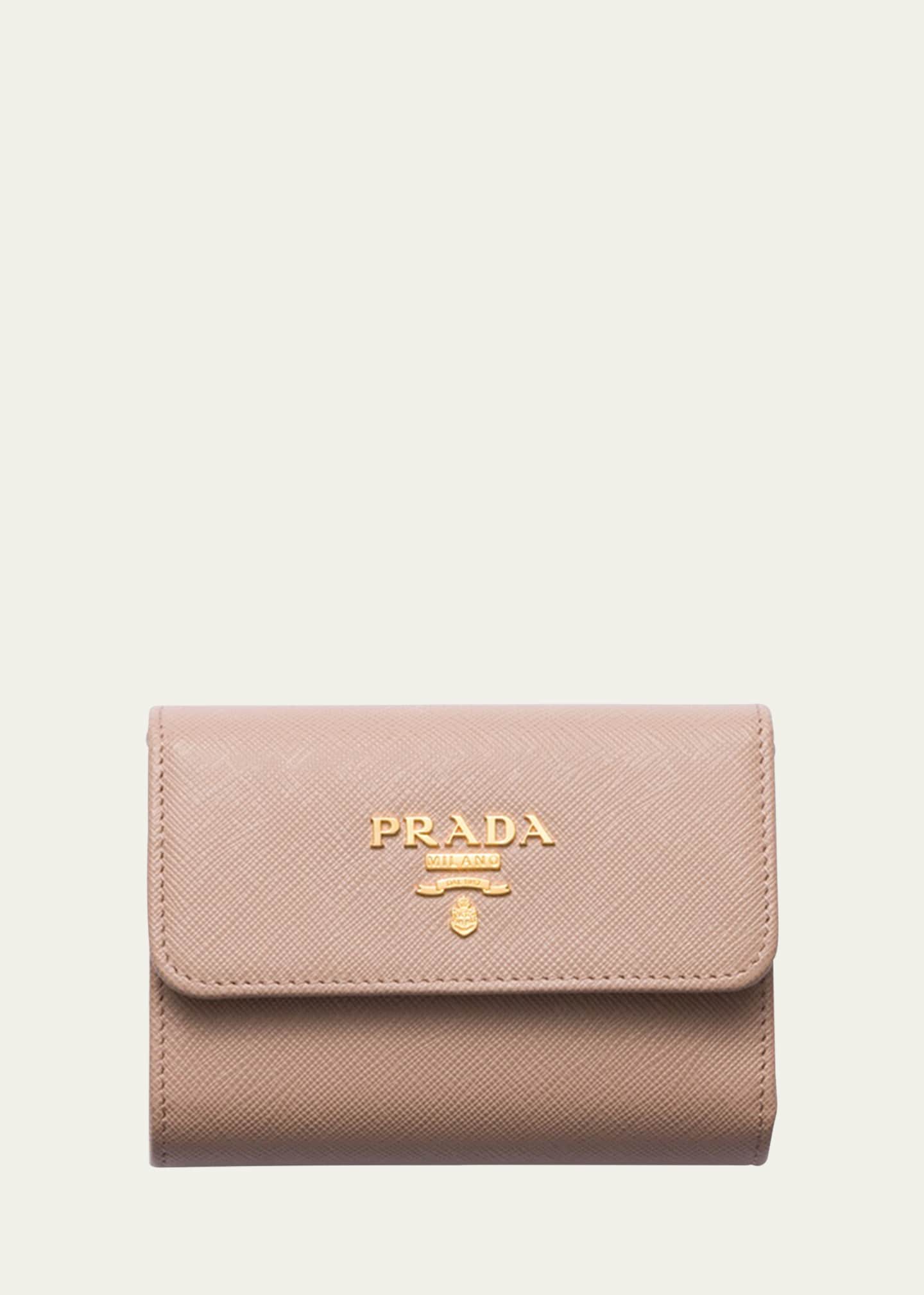 Prada Trifold Leather Wallet - Bergdorf Goodman