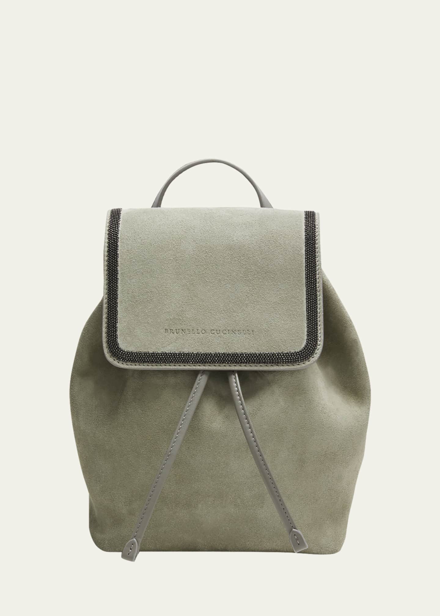 Brunello Cucinelli Mini Suede & Leather Backpack - Bergdorf Goodman