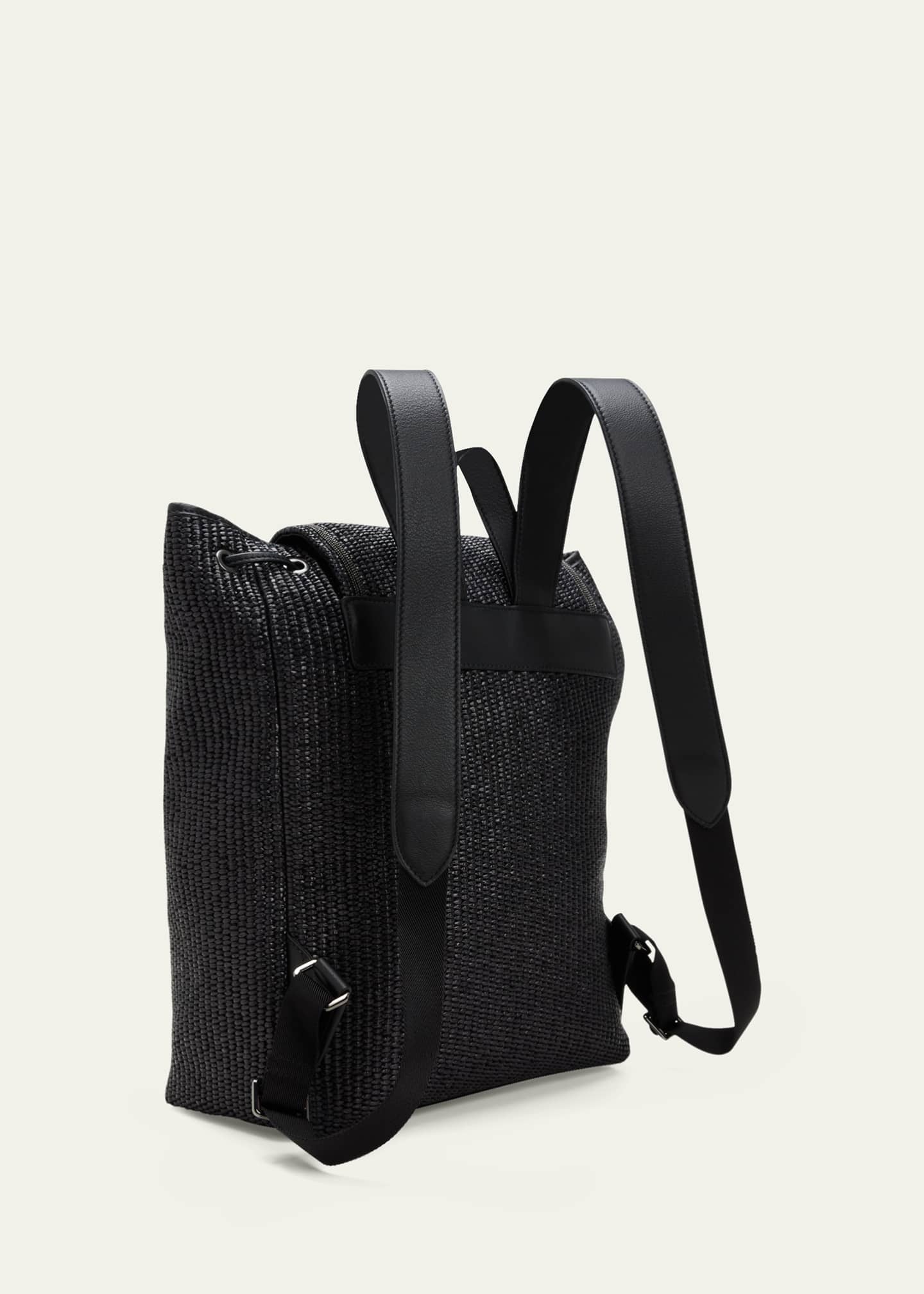 Brunello Cucinelli Monili Drawstring Raffia Backpack - Bergdorf Goodman