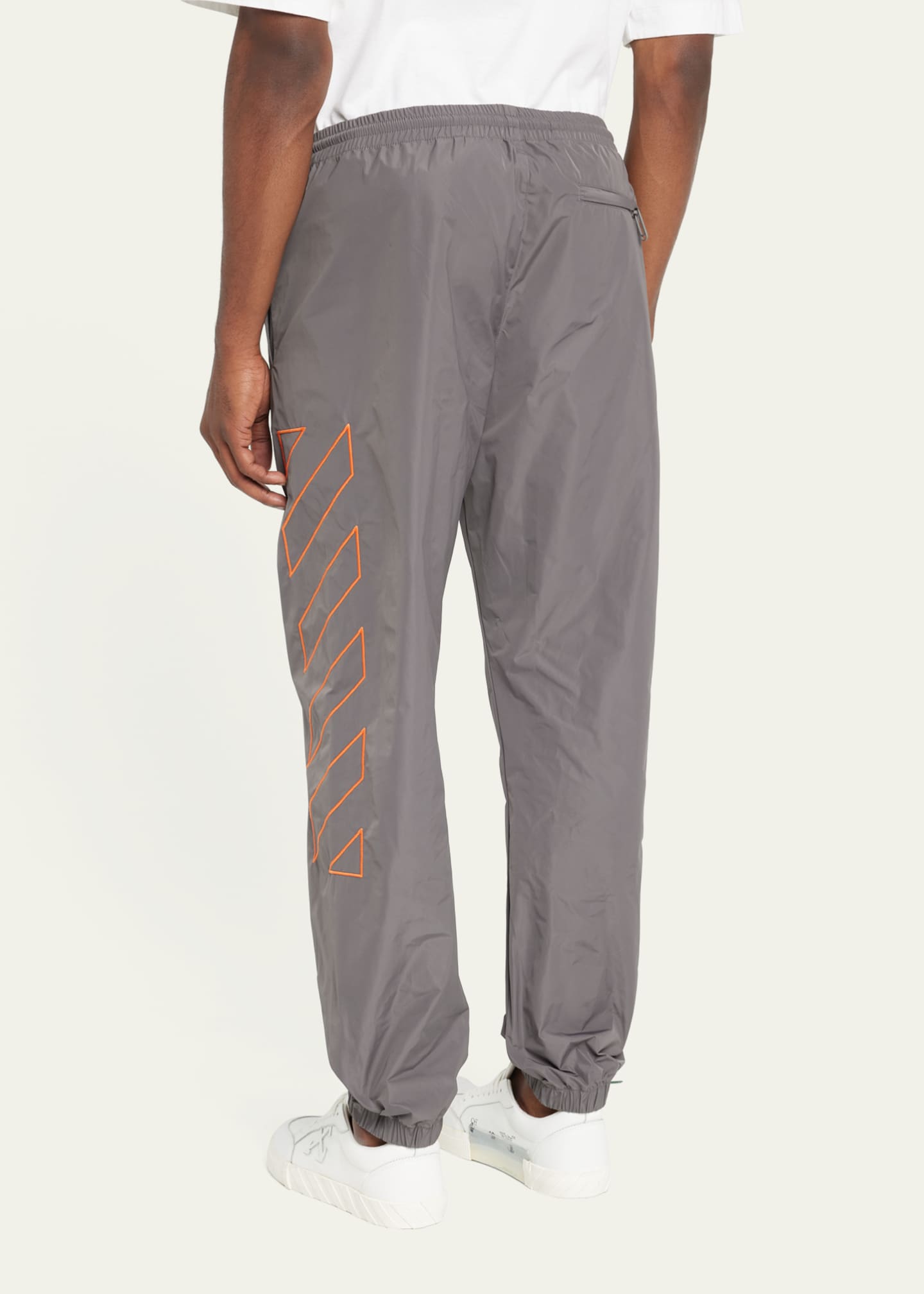 Off-White Men's Diagonal Outline Track Pants - Bergdorf Goodman
