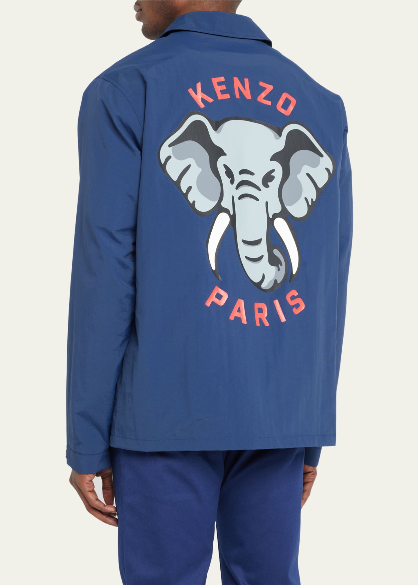 Kenzo Men's Elephant Nylon Coach Jacket - Bergdorf Goodman
