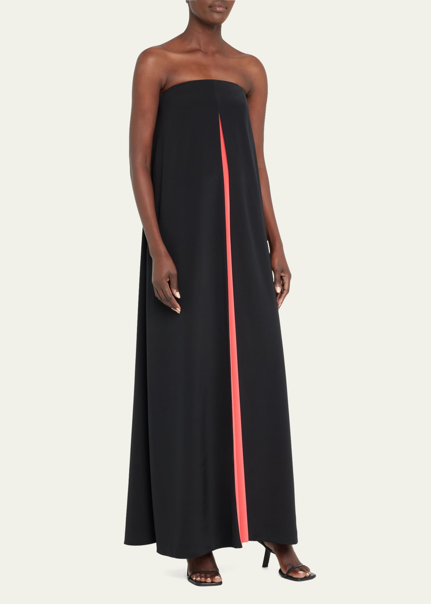 Lafayette 148 New York Strapless Pleated Colorblock Gown - Bergdorf Goodman