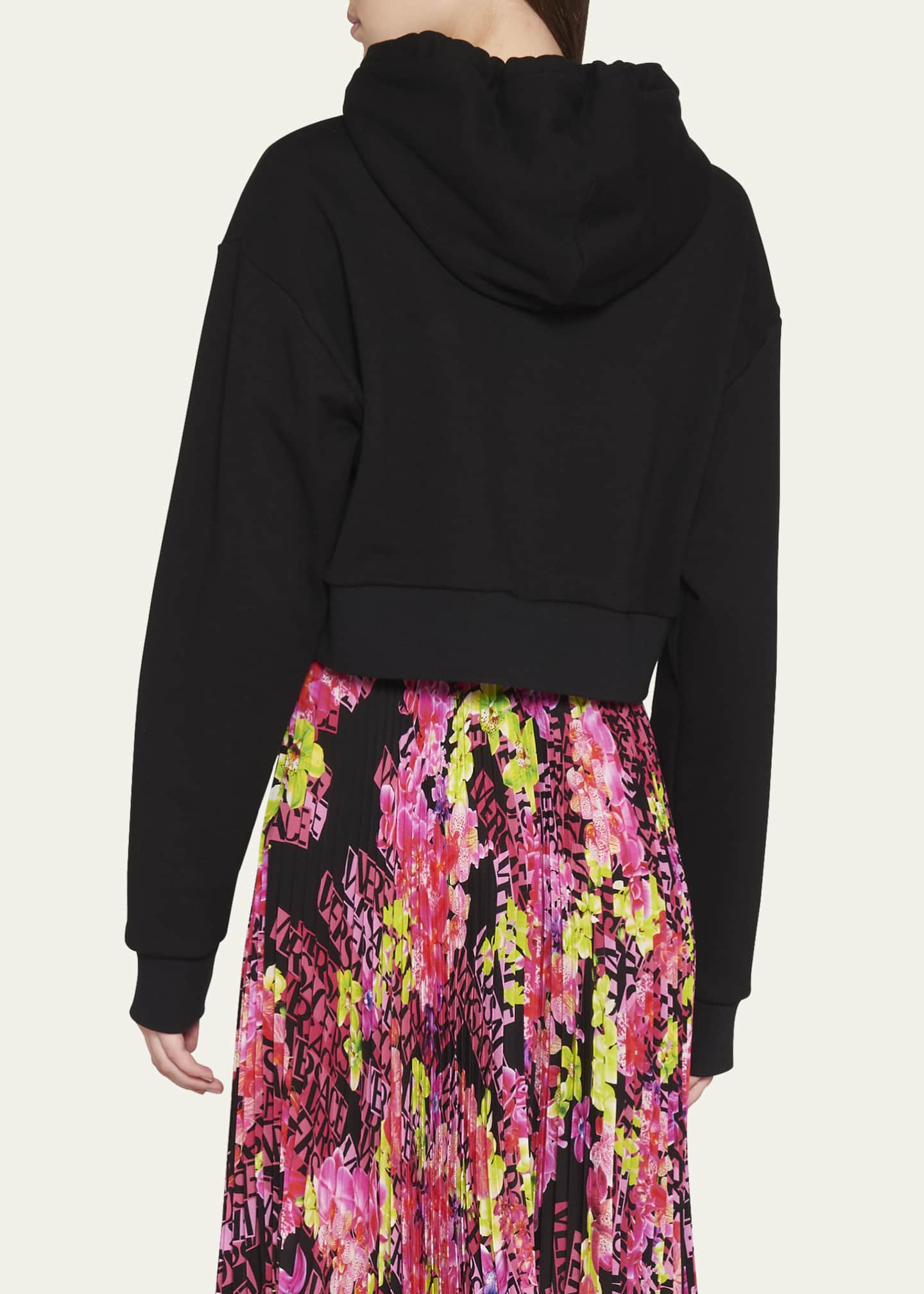 Versace Hooded Sweatshirt with Rainbow Logo - Bergdorf Goodman