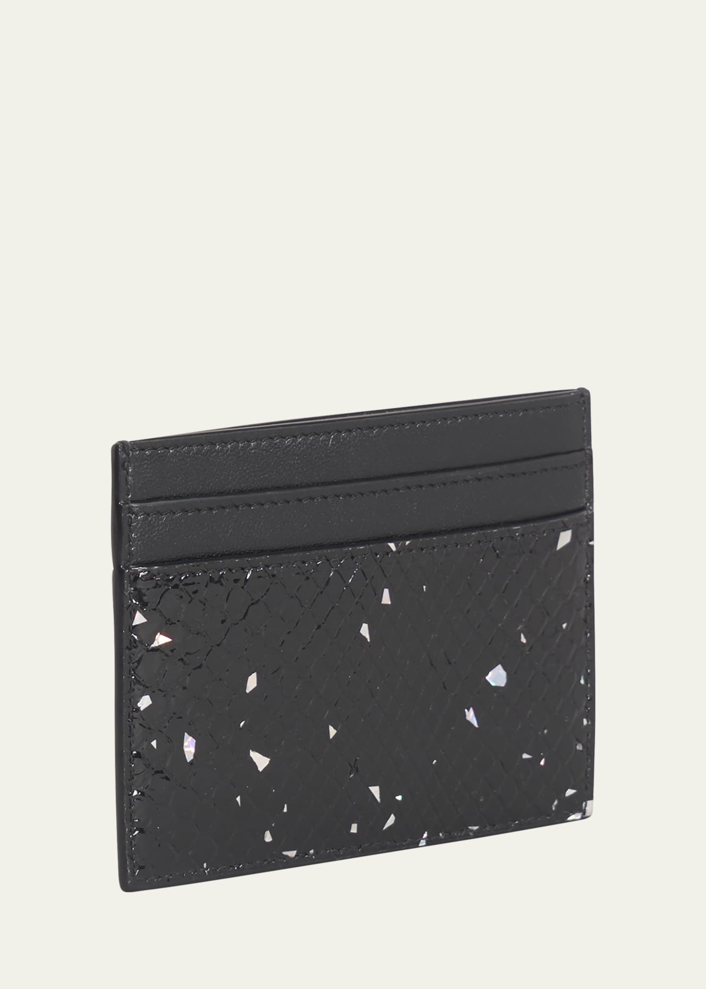 Saint Laurent YSL Monogram Card Case in Python - Bergdorf Goodman