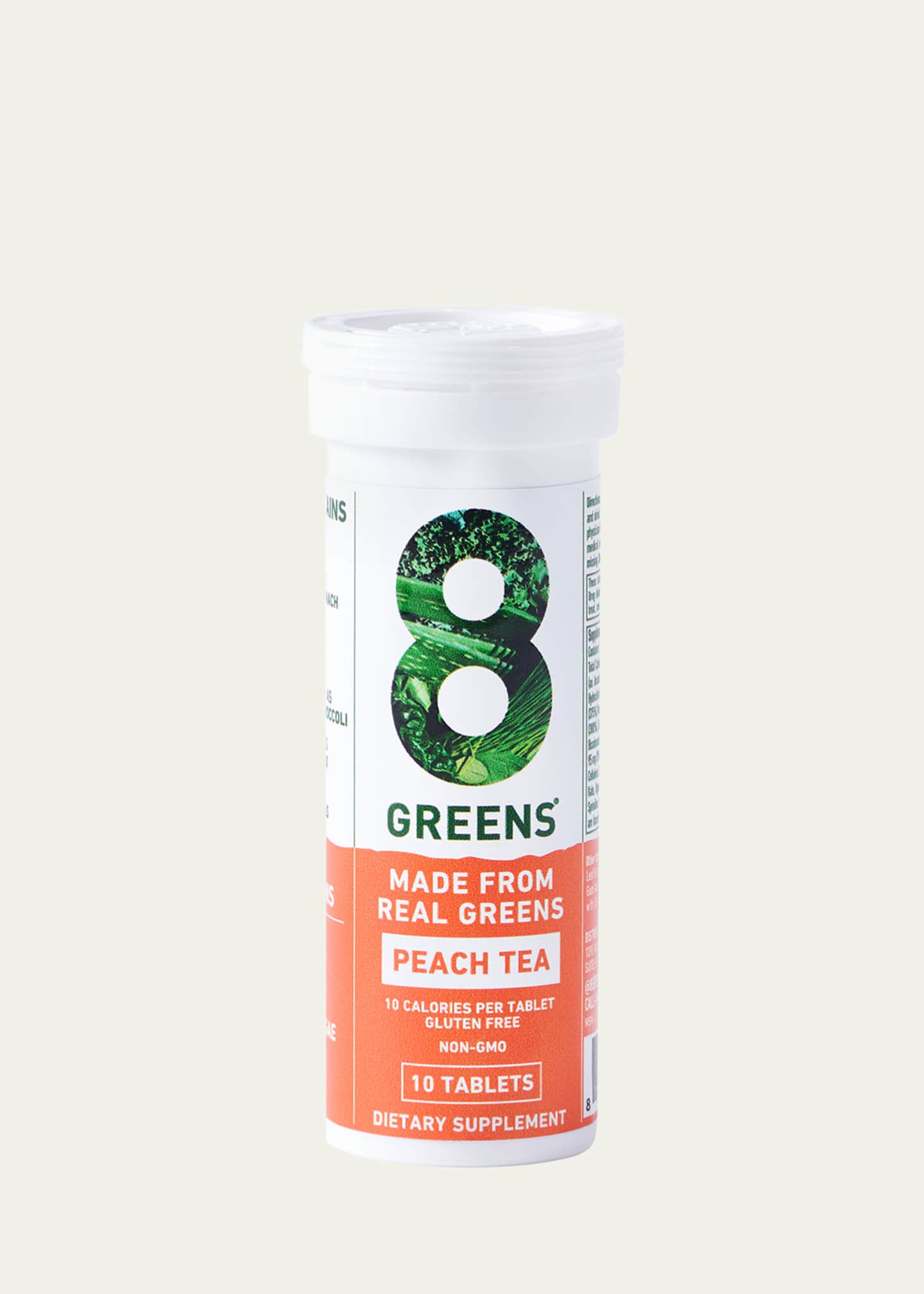 8Greens Peach Tea Effervescent Tablet Dietary Supplement, 10 Count ...