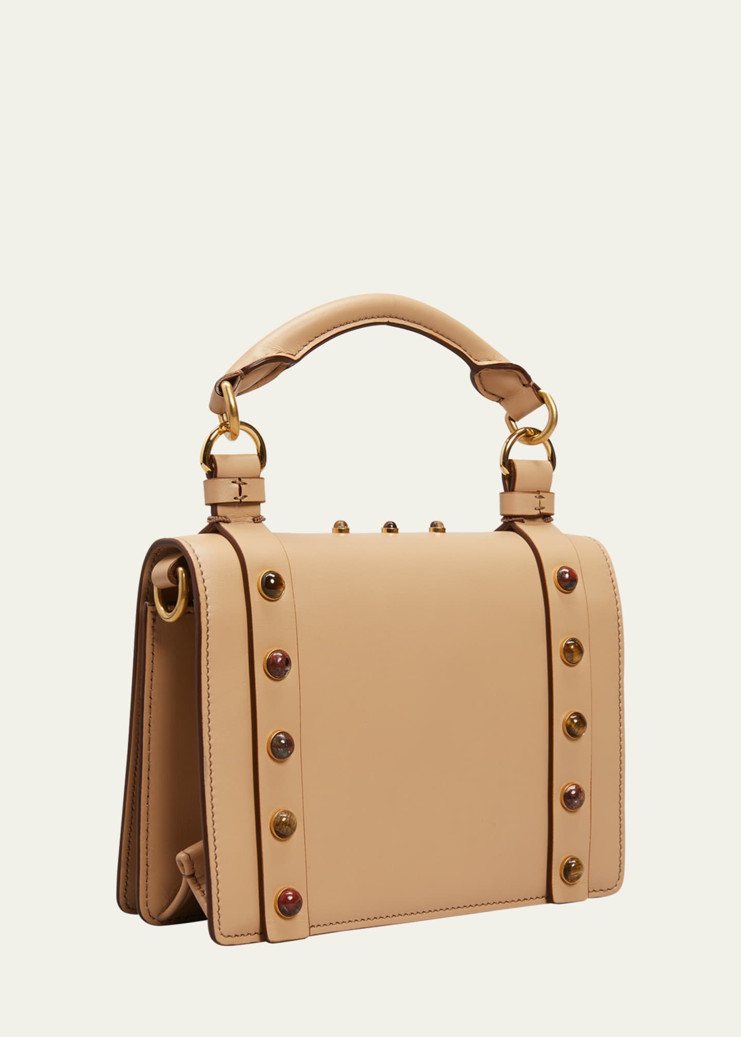 Chloe Ora Semi-Precious Stones Calfskin Top-Handle Bag - Bergdorf Goodman
