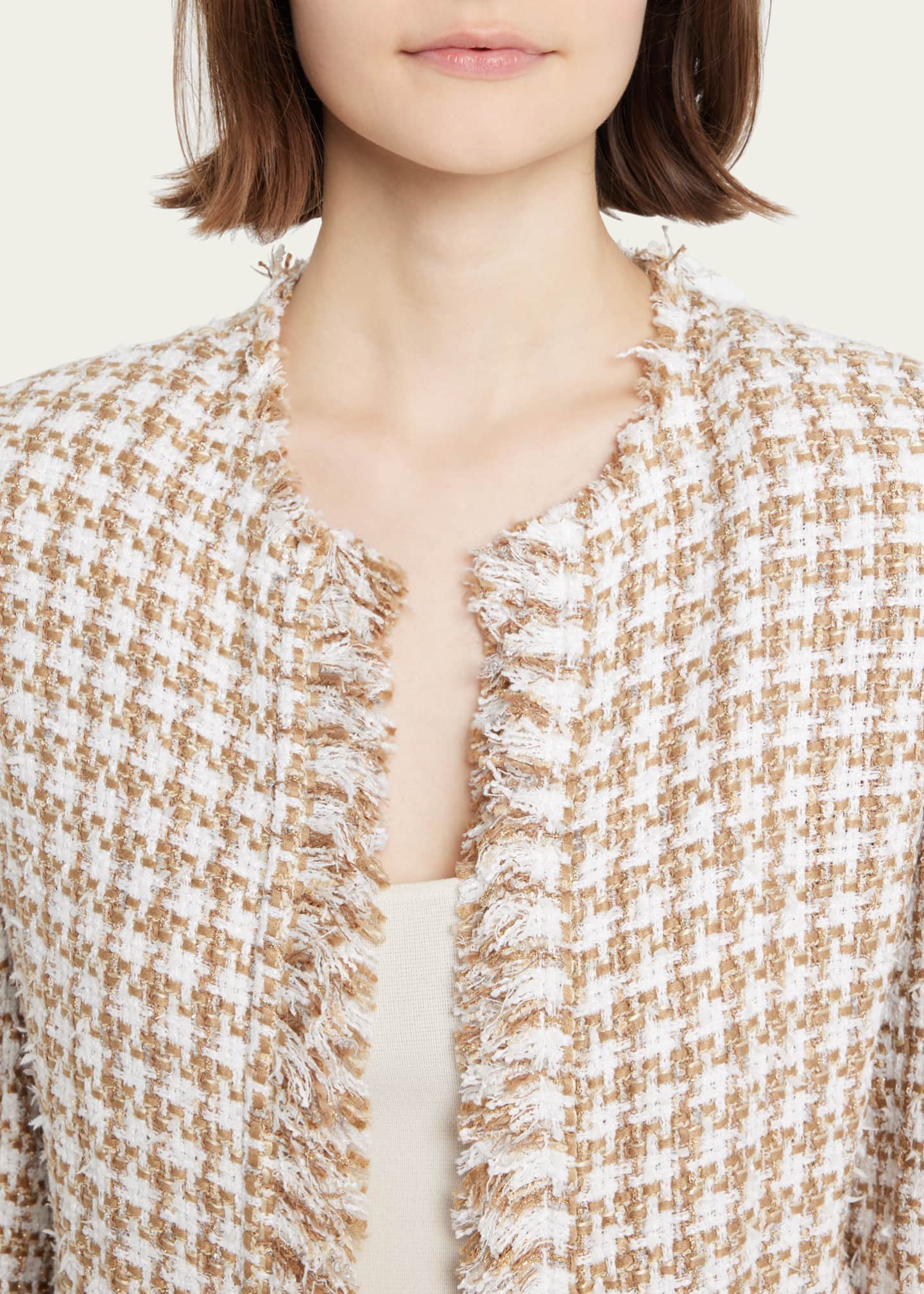 Iro Giovanna Cropped Houndstooth Jacket - Bergdorf Goodman