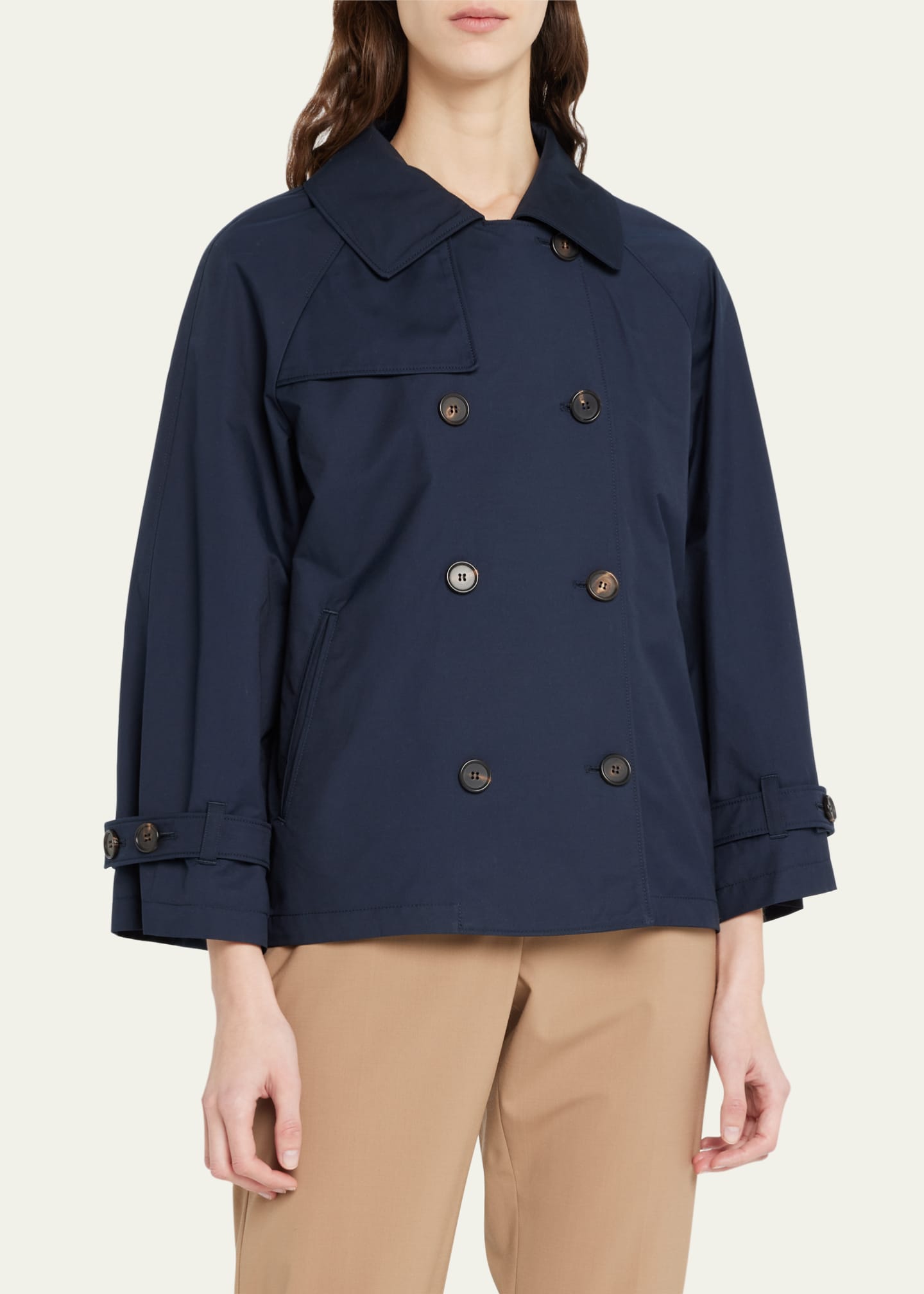 Max Mara Btrench Double-Breasted Water-Resistant Coat - Bergdorf Goodman