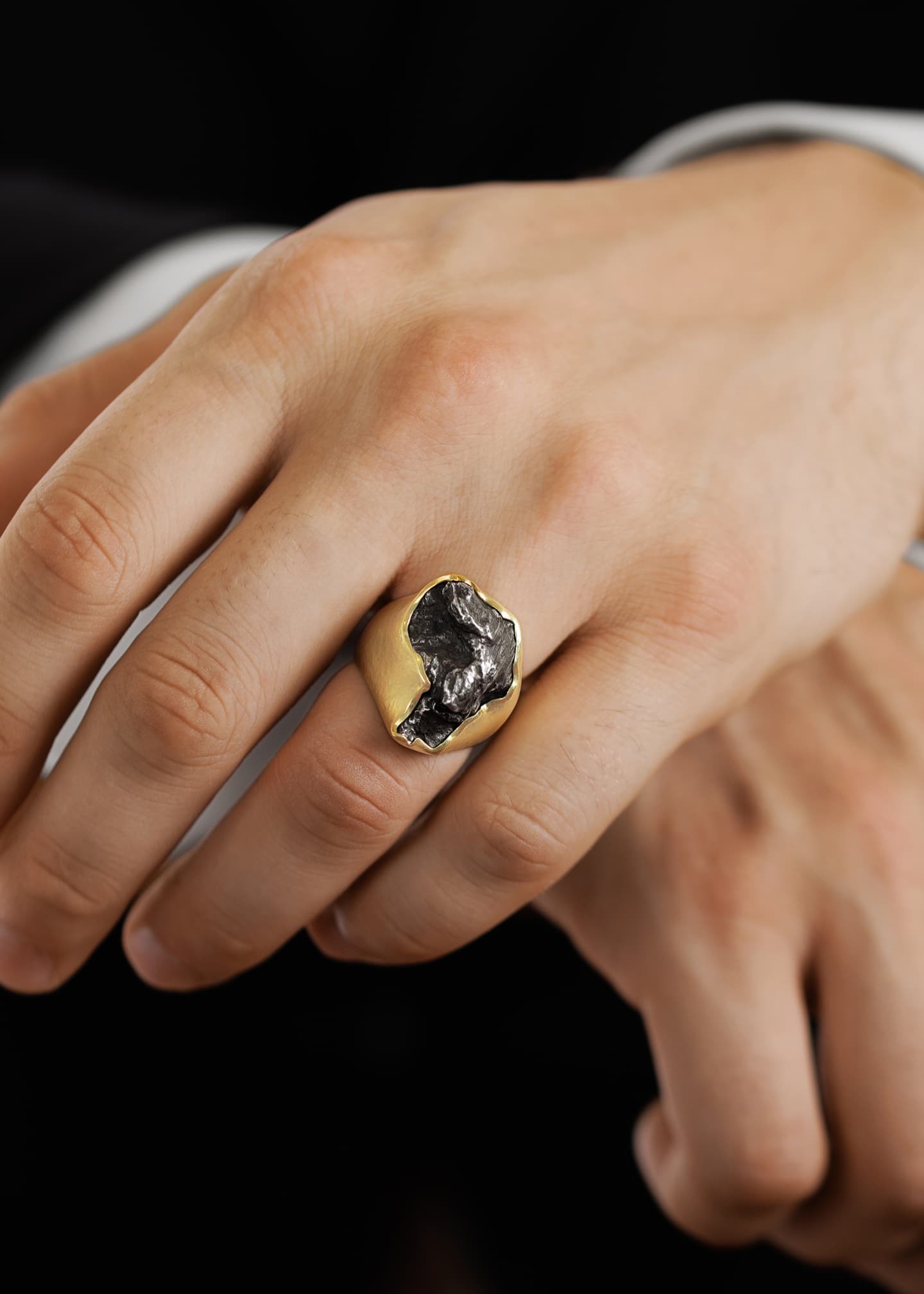 Jorge Adeler Men's 18K Yellow Gold Sikhote-Alin Ring - Bergdorf Goodman