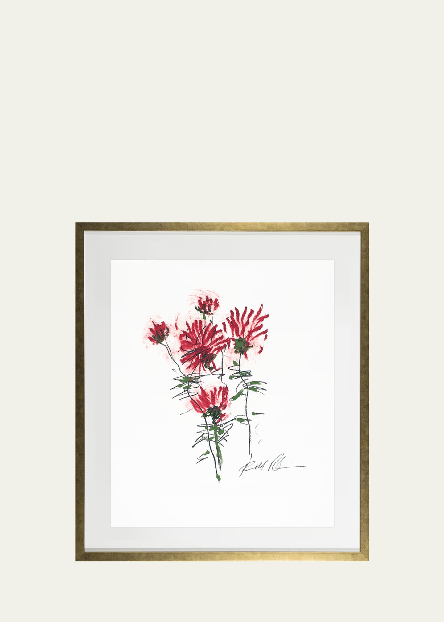 RFA Fine Art "Red Mums - Flower 1" Giclee by Robert Robinson - Bergdorf ...