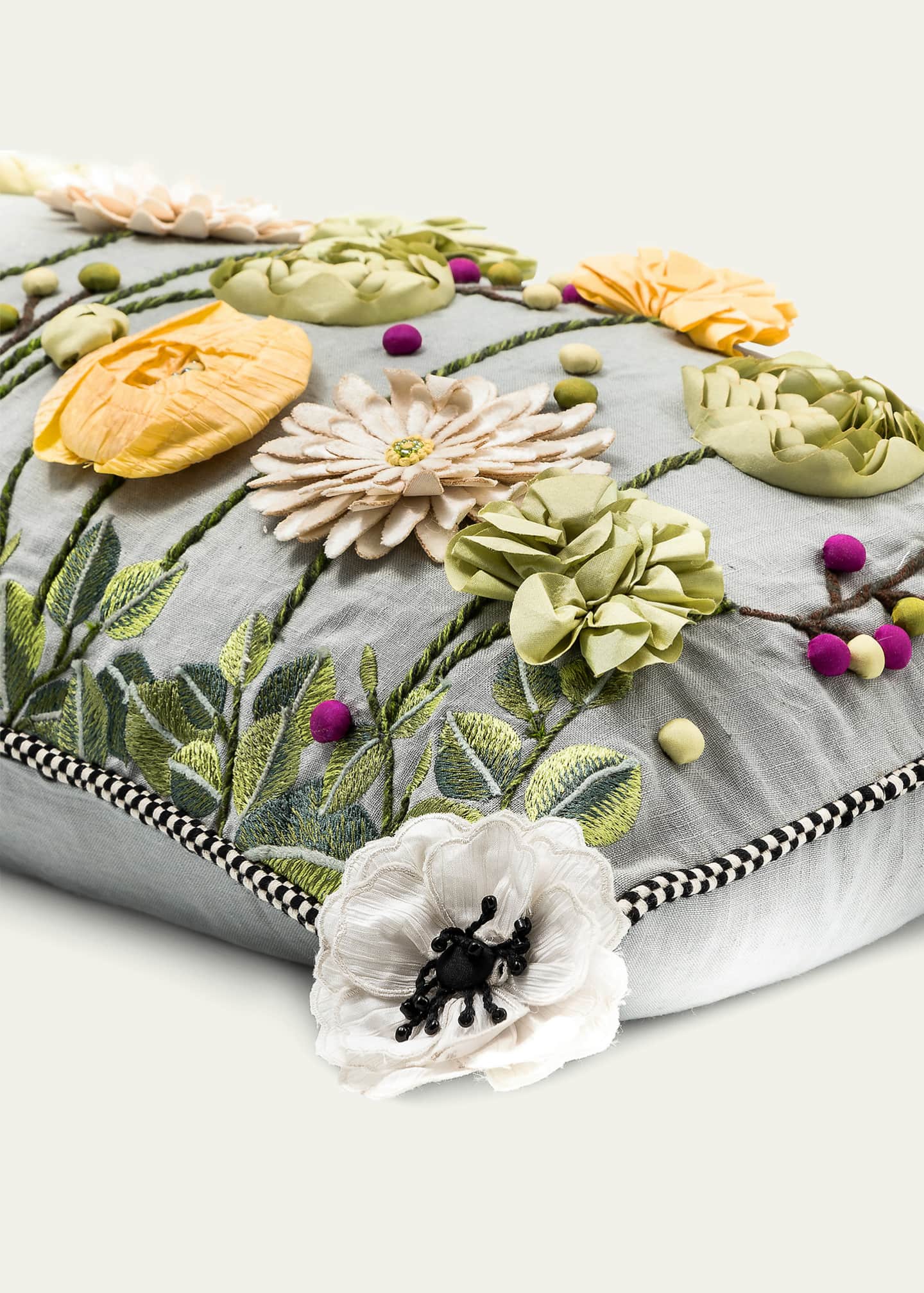 MacKenzie-Childs Coming Up Daisies Lumbar Pillow - Bergdorf Goodman