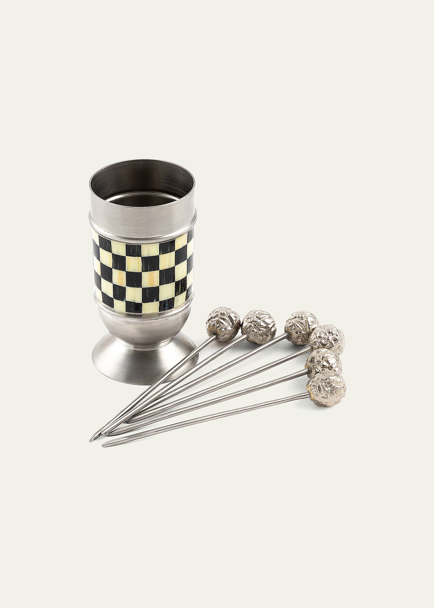 MacKenzie-Childs Supper Club Courtly Check Pick Set - Bergdorf Goodman