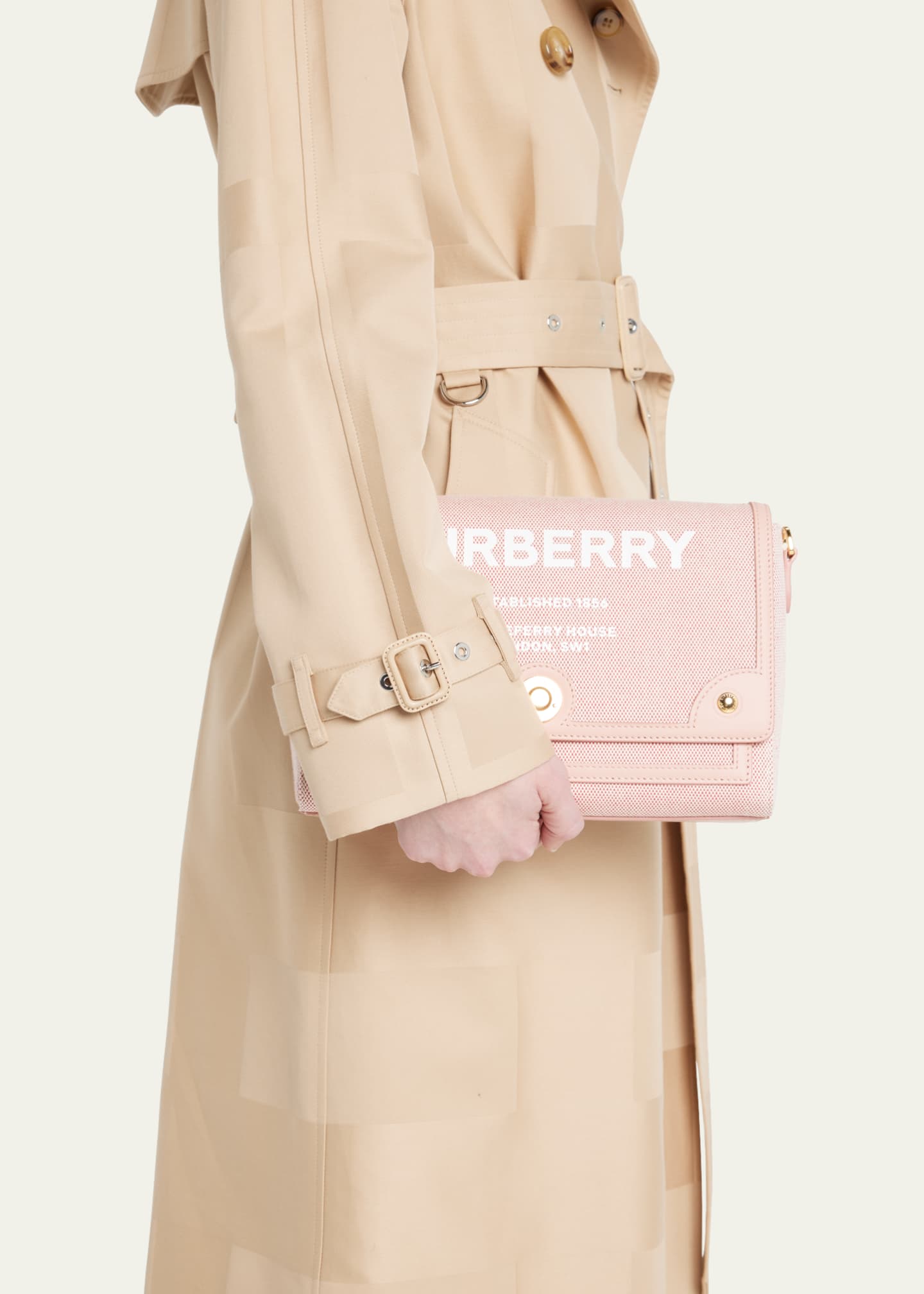 Burberry Note Medium Horseferry-Print Crossbody Bag - Bergdorf Goodman